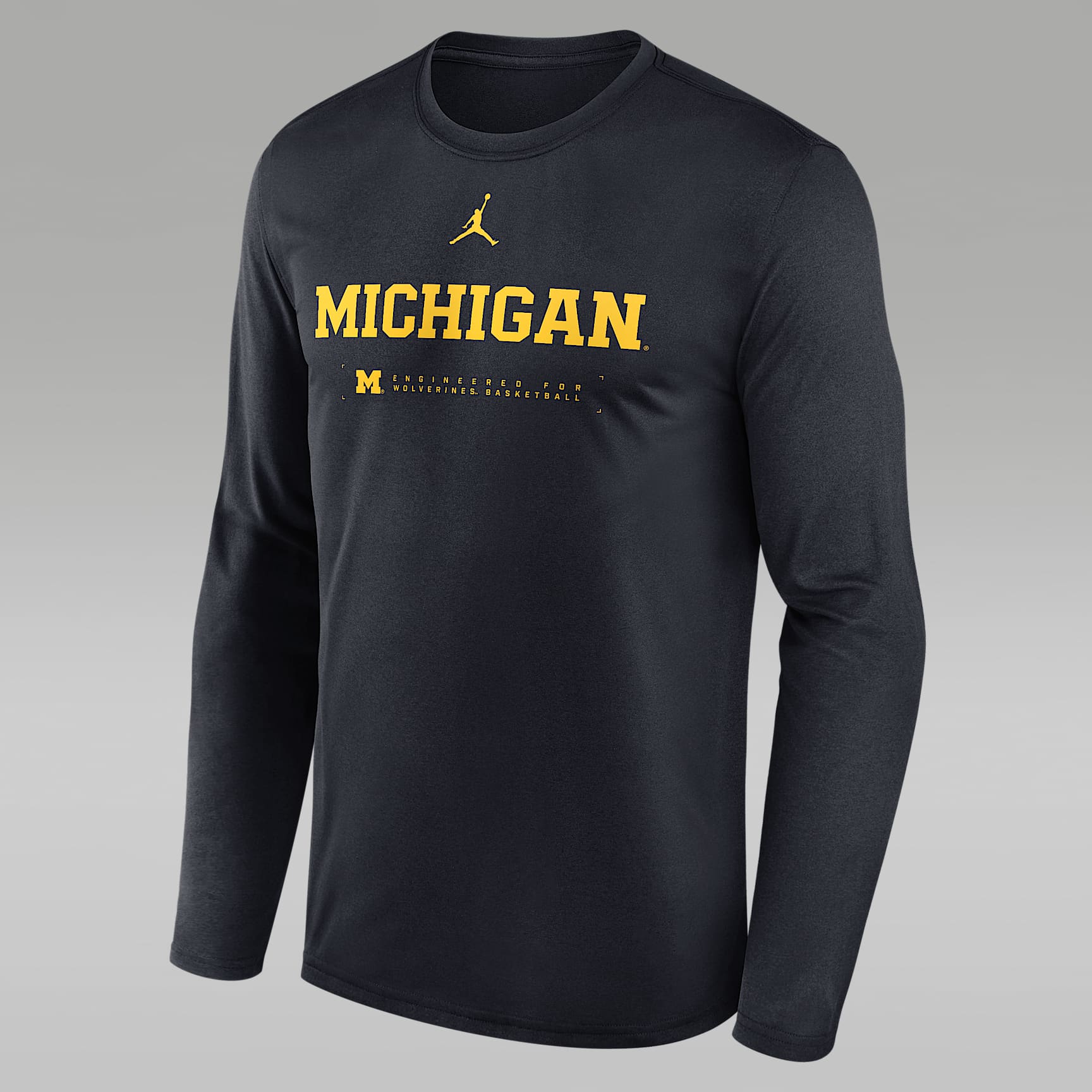 Playera universitaria de manga larga marca Jordan Dri-FIT para hombre ...