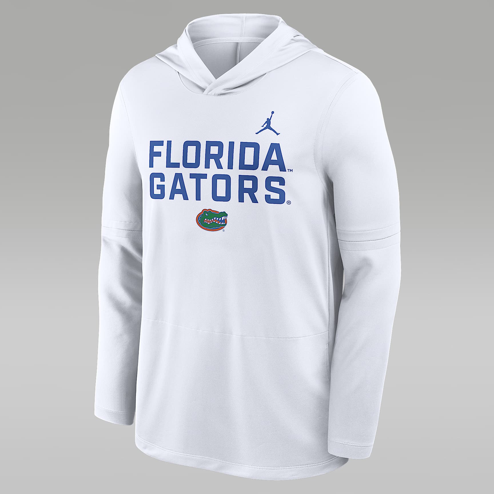 Playera de manga larga universitaria marca Jordan Dri-FIT con gorro ...