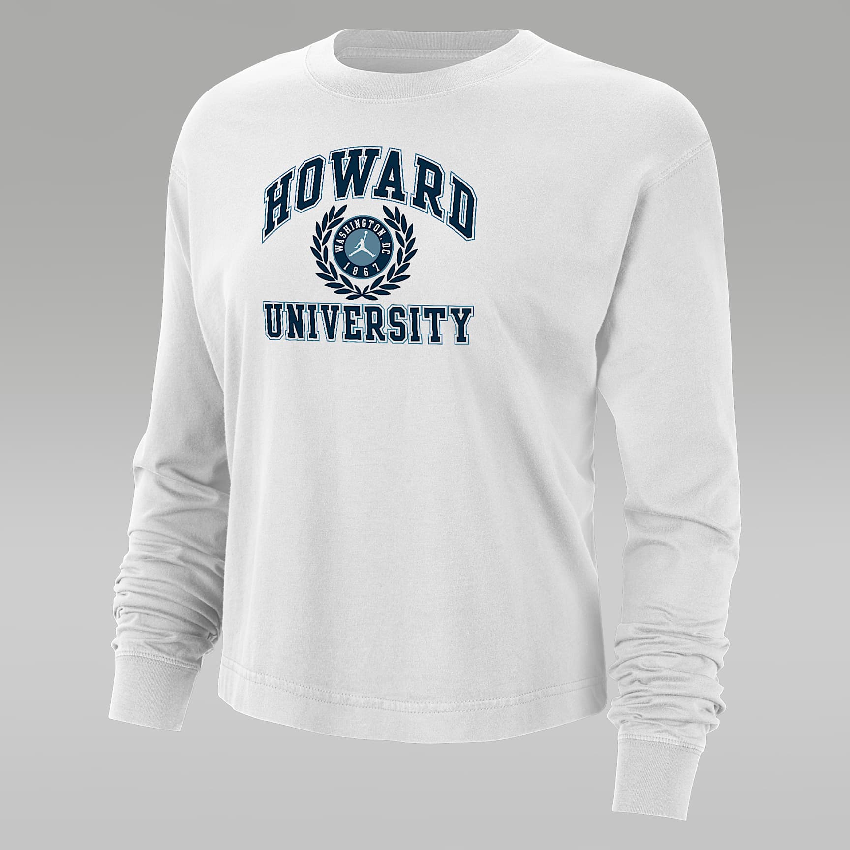 Playera de manga larga universitaria Jordan para mujer Howard. Nike.com