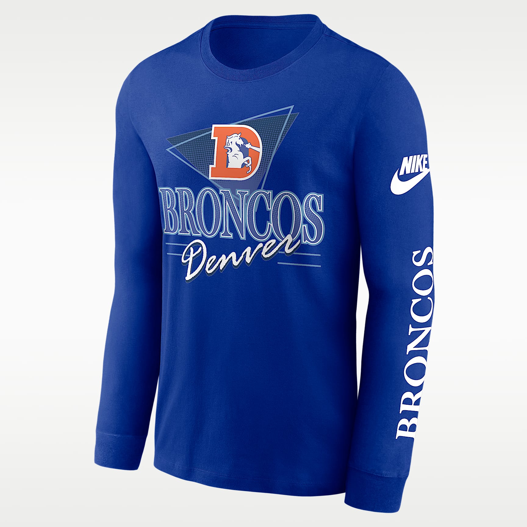 Playera de manga larga Nike de la NFL para hombre Denver Broncos Rewind ...