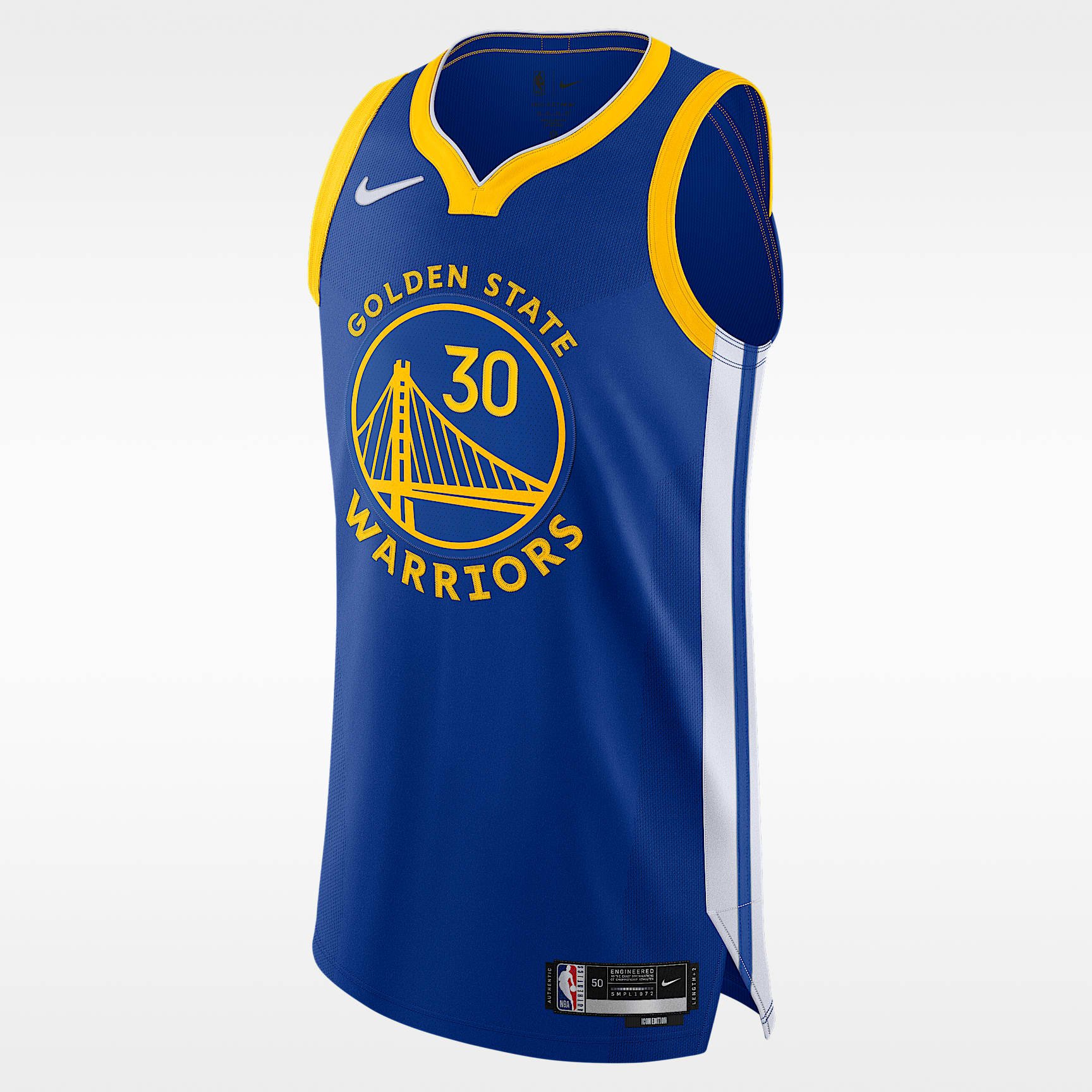 Stephen Curry Warriors Icon Edition 2020 Men's Nike NBA Authentic ...