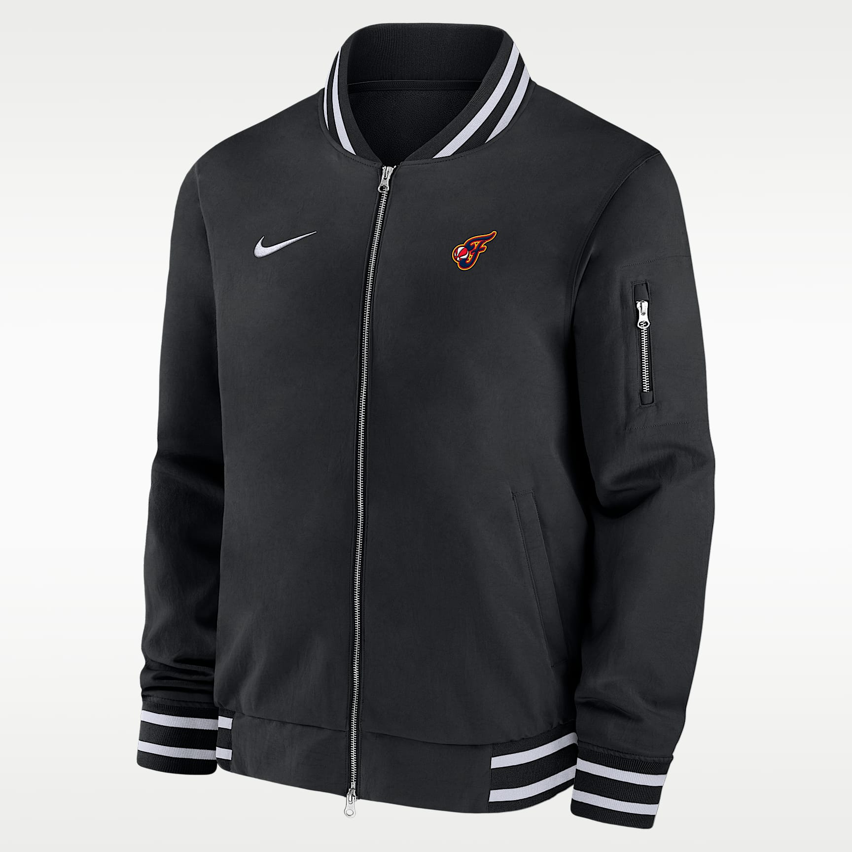 Chamarra bomber Nike de la WNBA para hombre Indiana Fever. Nike.com