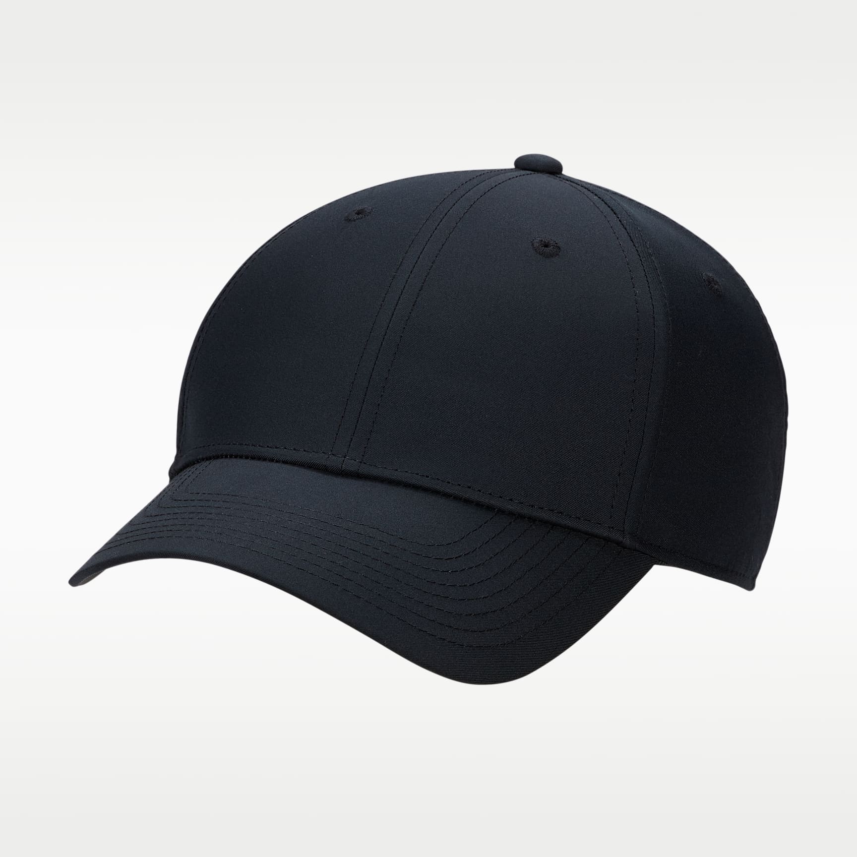 black baseball hat front