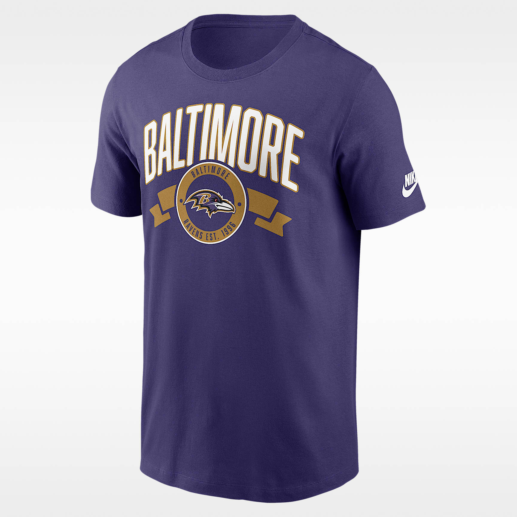 Baltimore Ravens Rewind Front And Back Hit Essential Men's Nike NFL T ...