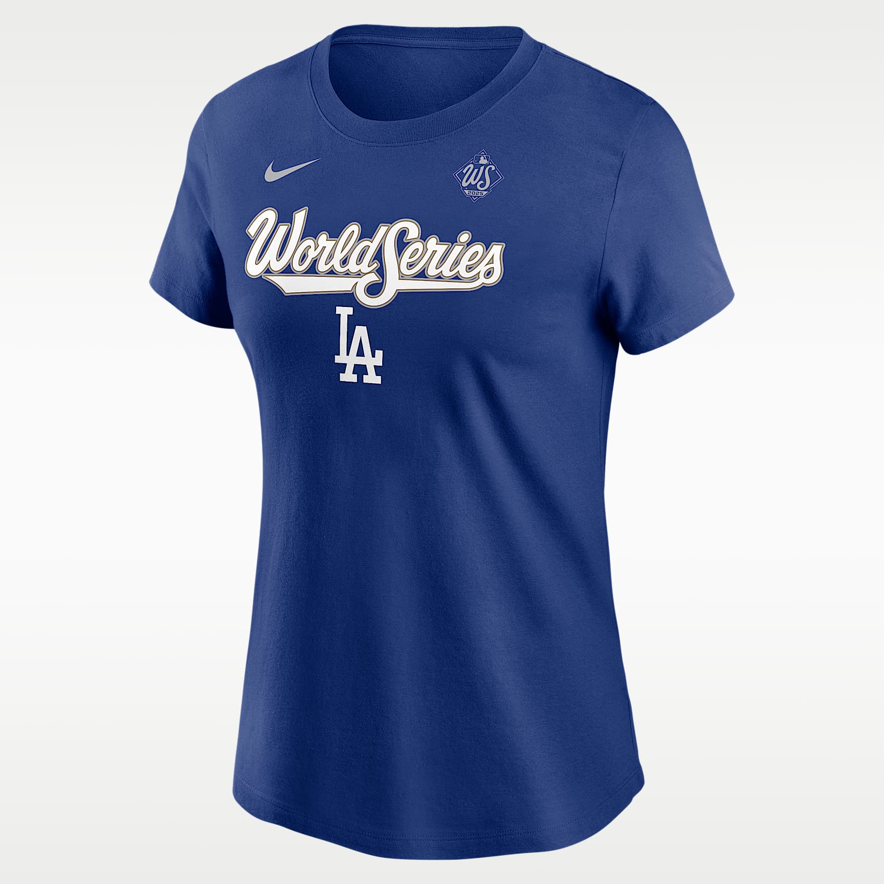Playera Nike de la MLB para mujer de Los Angeles Dodgers 2025 World ...