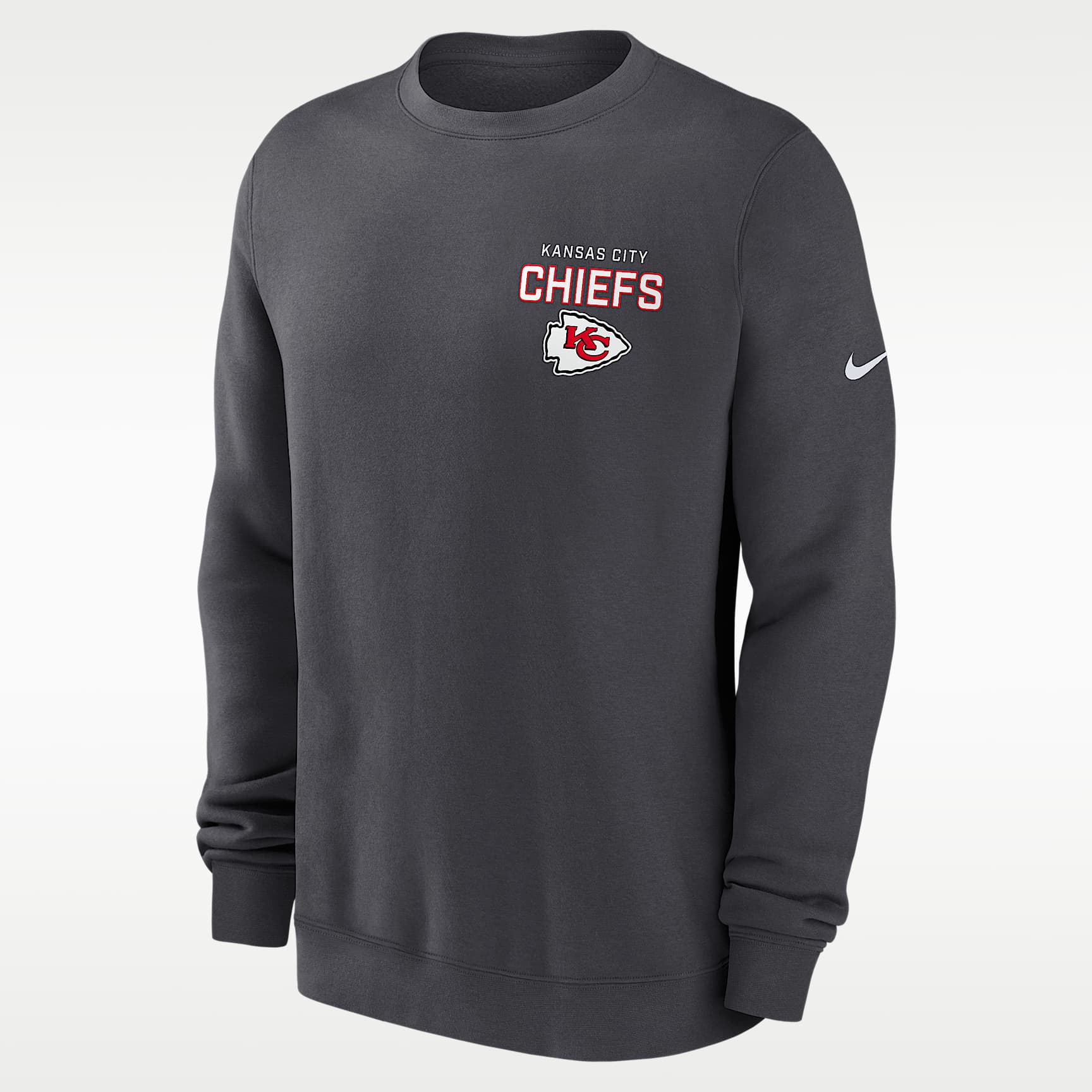 Kansas City Chiefs Draw Block Club Men's Nike NFL Pullover Crew. Nike.com