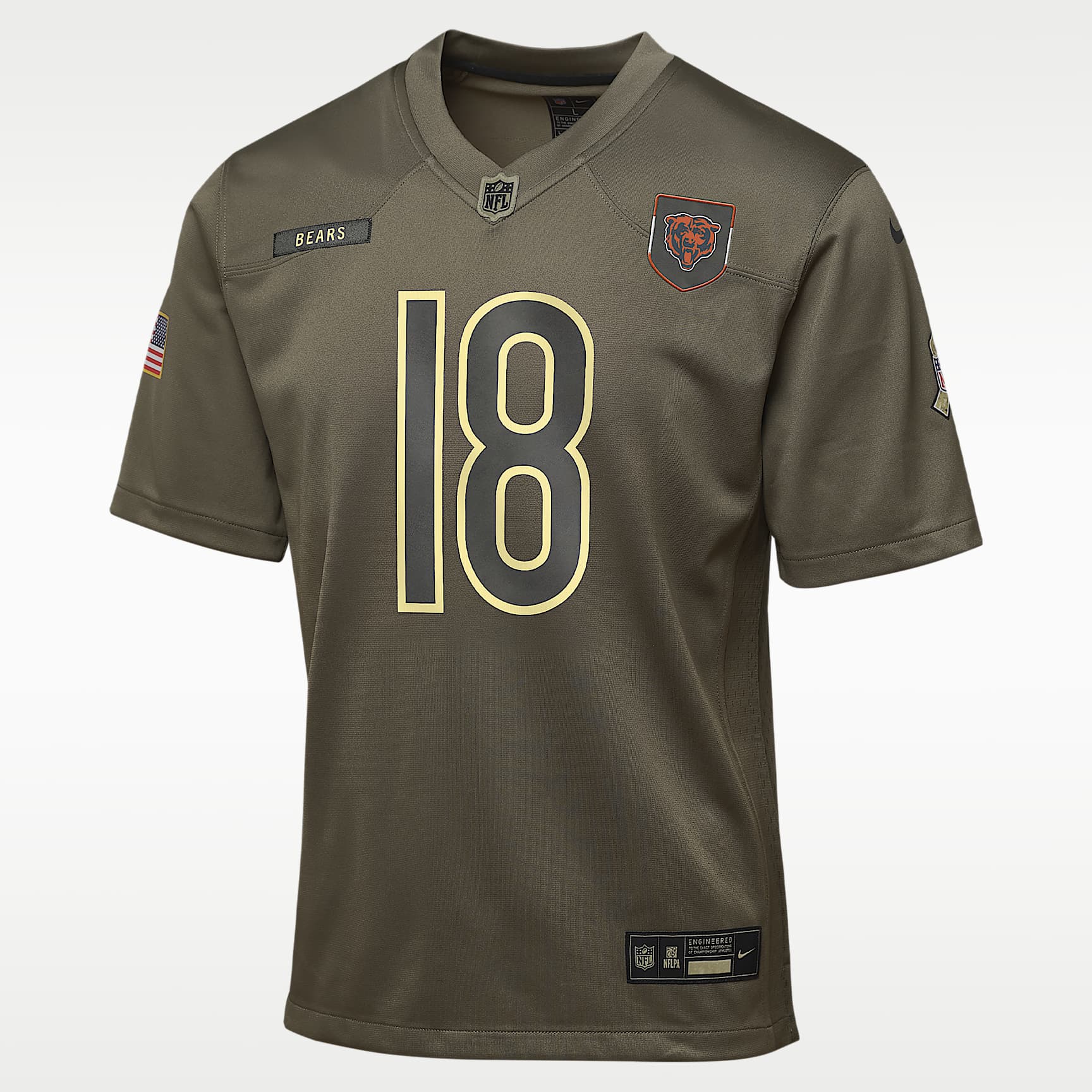 Caleb Williams Chicago Bears Salute to Service Big Kids’ Nike NFL Game ...