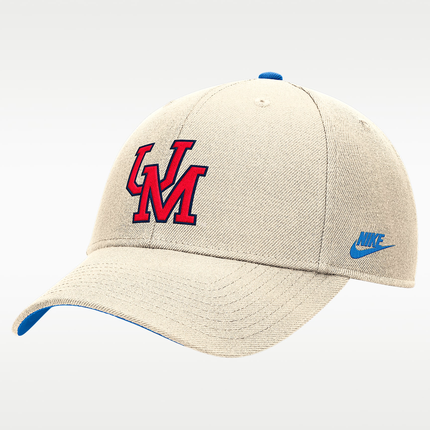 Gorra universitaria Nike ajustable para hombre Ole Miss Rise. Nike.com