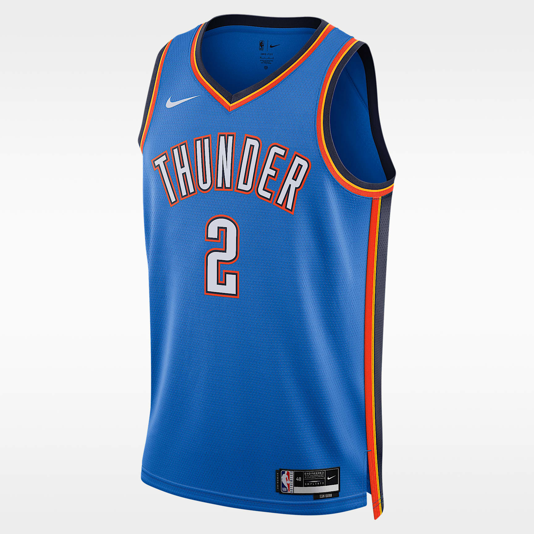 Oklahoma City Thunder Icon Edition Men's Nike Dri-FIT NBA Swingman ...