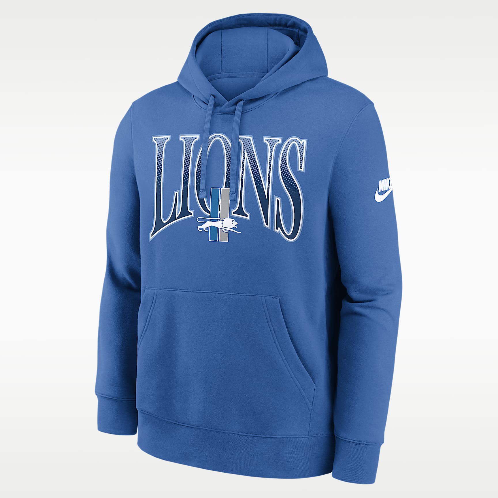 Sudadera con gorro sin cierre Nike de la NFL para hombre Detroit Lions ...
