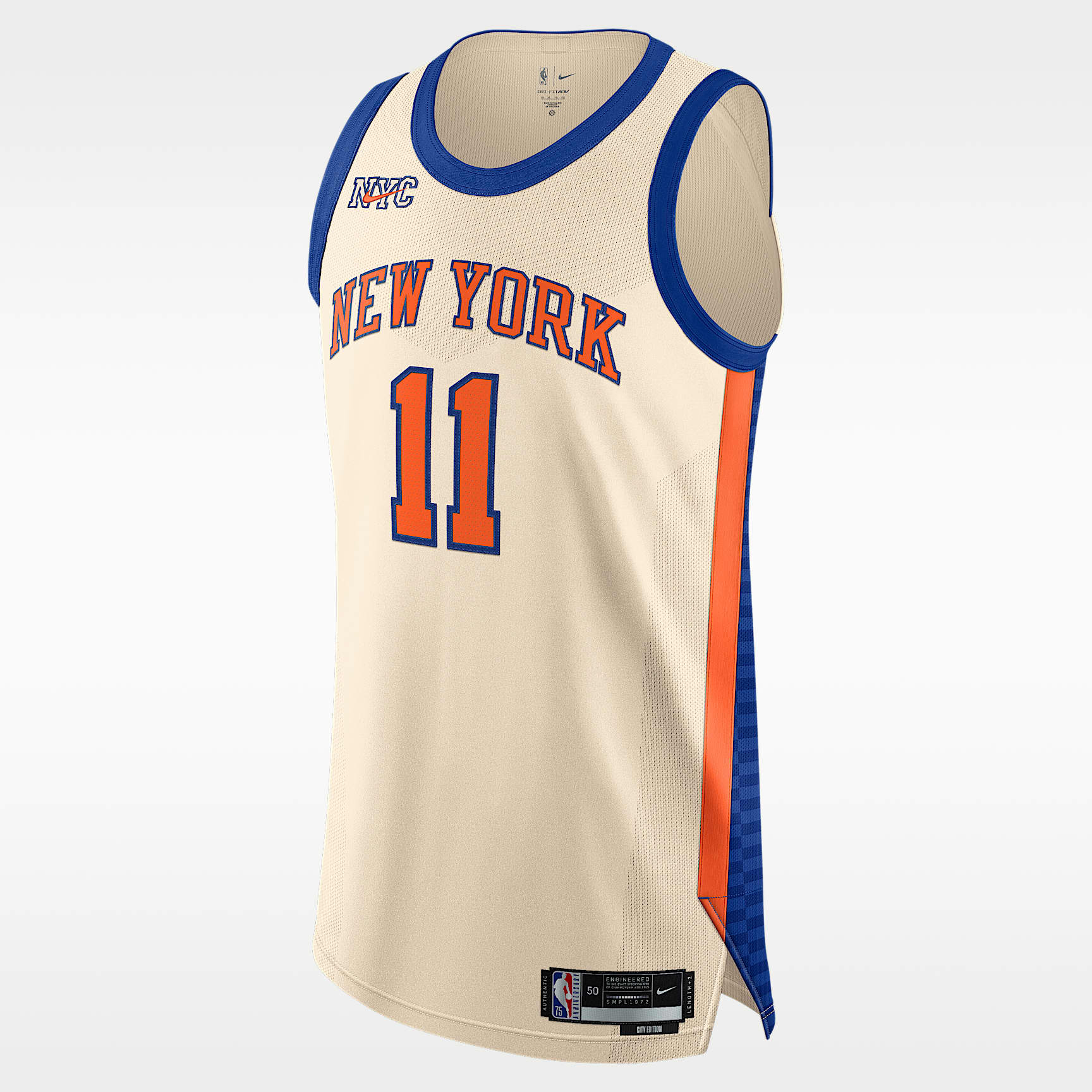 Jalen Brunson New York Knicks City Edition Men's Nike Dri-FIT ADV NBA ...
