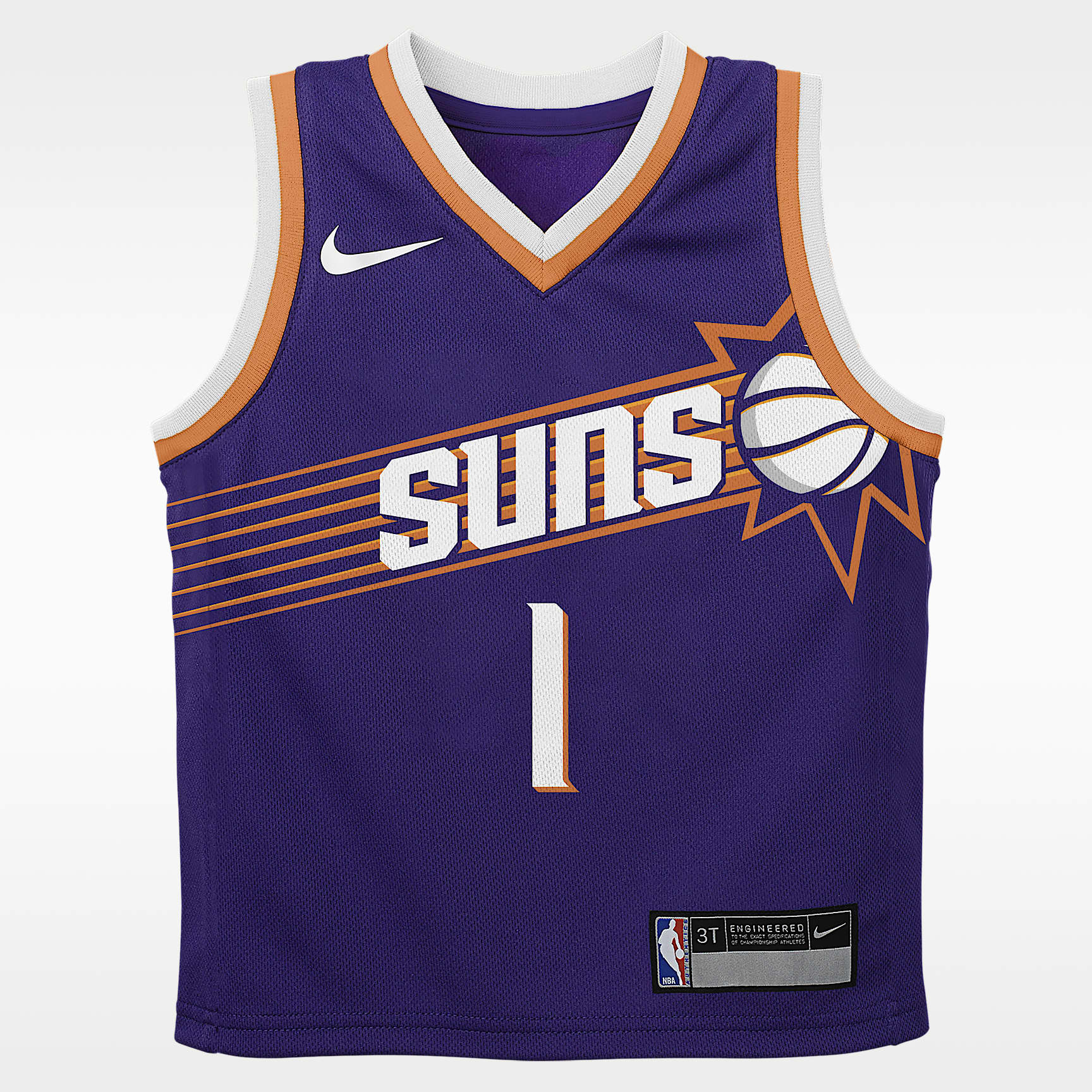 Devin Booker Phoenix Suns Icon Edition Little Kids' Nike NBA Swingman ...