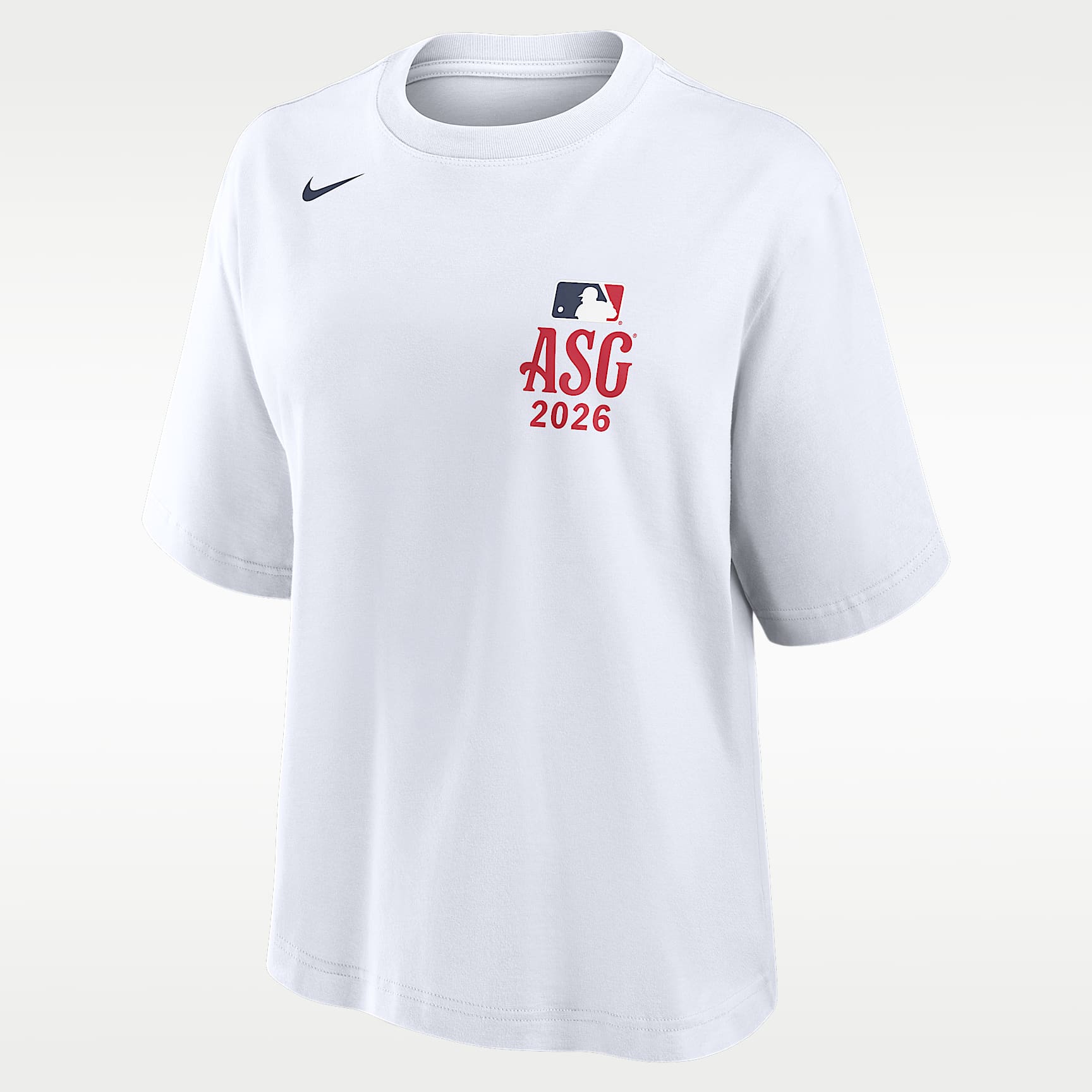 Playera Nike de la MLB para mujer 2026 All-Star Game Arch Logo Boxy ...