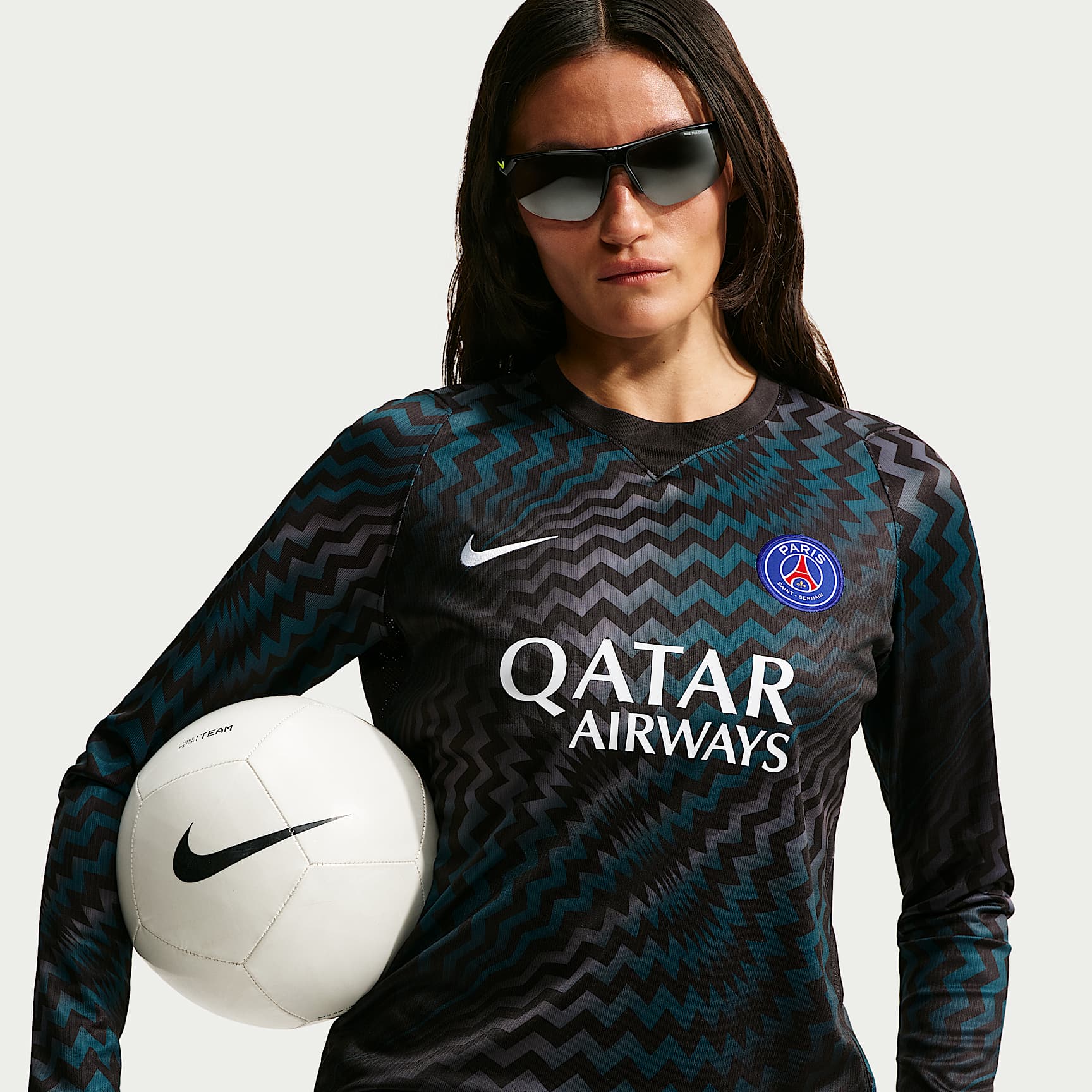 Jersey de futbol Nike Dri-FIT Replica del Paris Saint-Germain portero ...