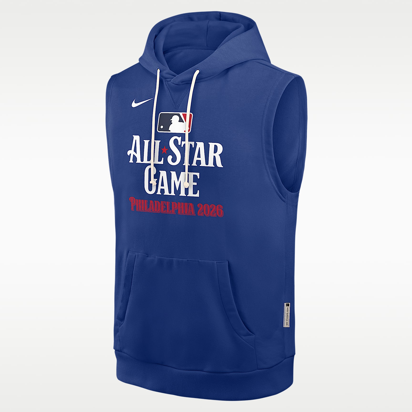 Sudadera con gorro sin cierre sin mangas Nike Dri-FIT de la MLB para ...