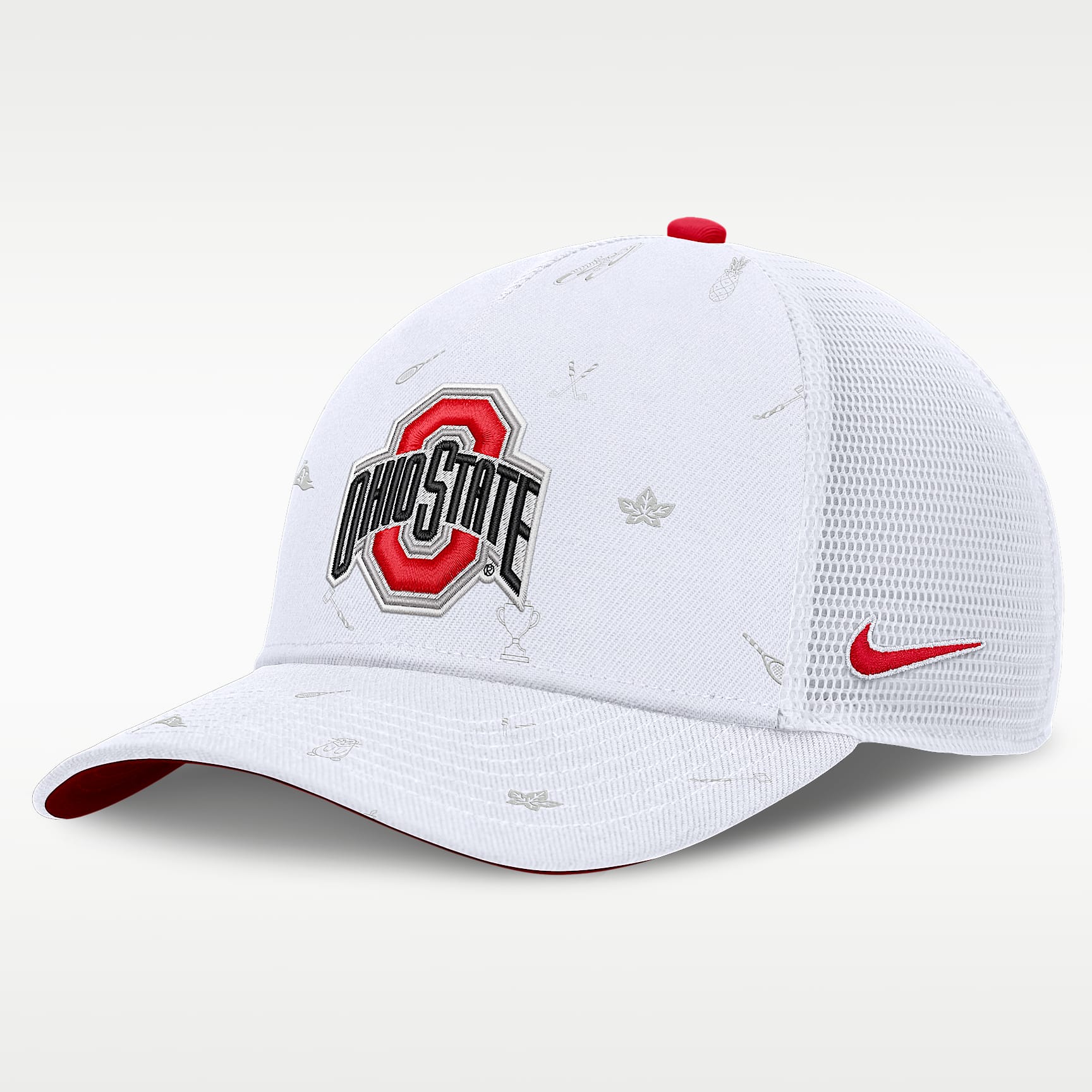 Gorra de rejilla universitaria Nike ajustable para hombre Ohio State ...