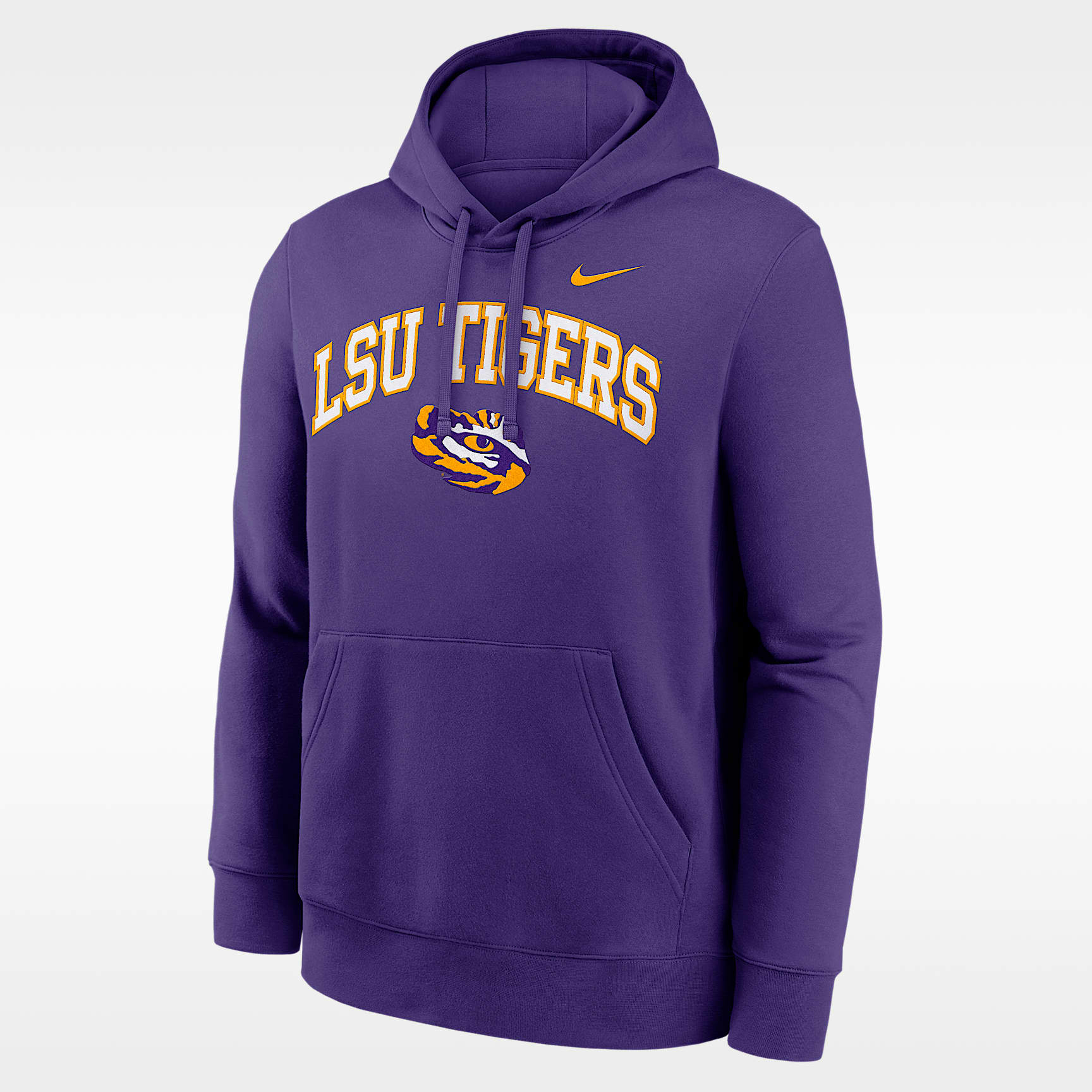 Sudadera con gorro sin cierre universitaria Nike para hombre LSU Arch ...