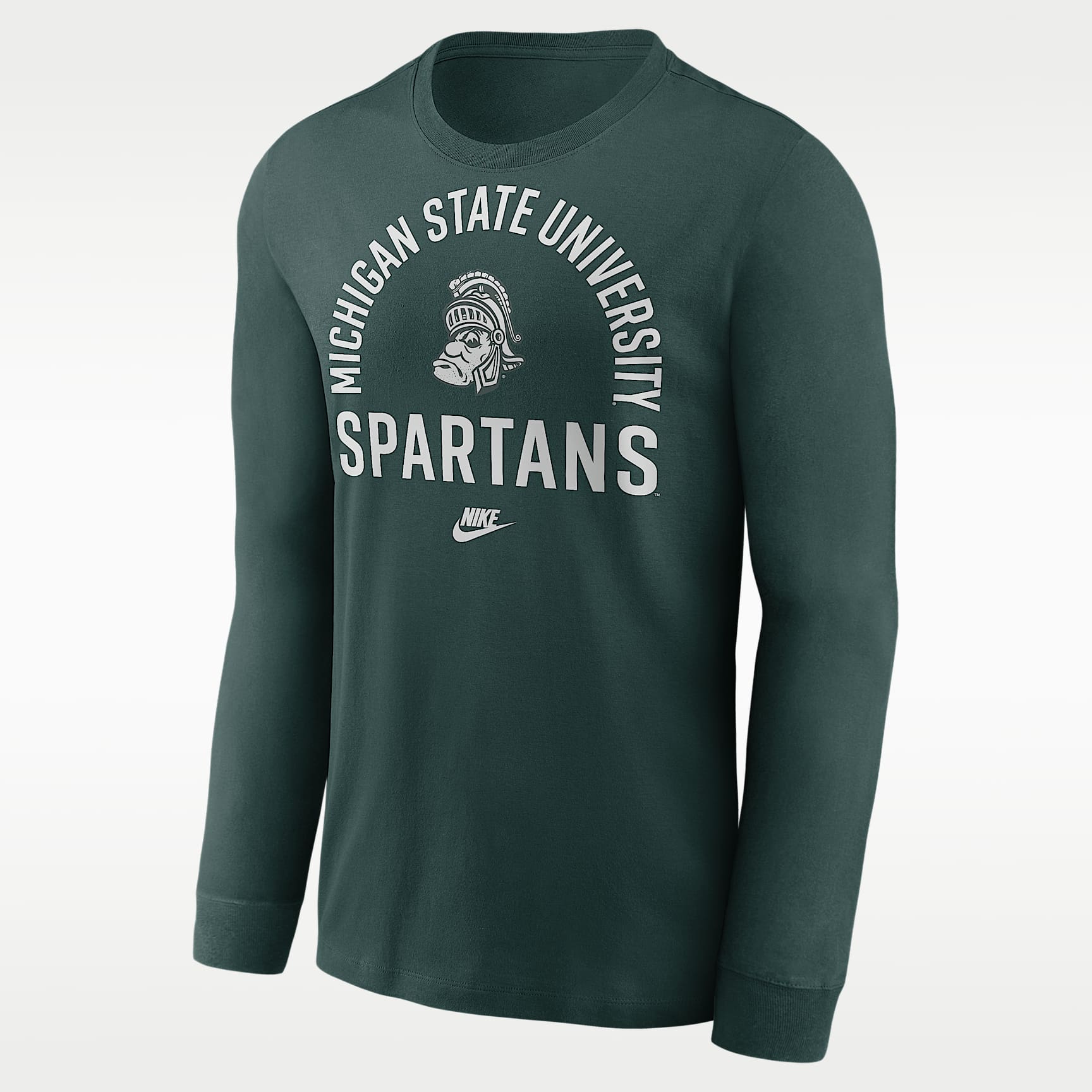 Playera de manga larga universitaria Nike para hombre Michigan State ...