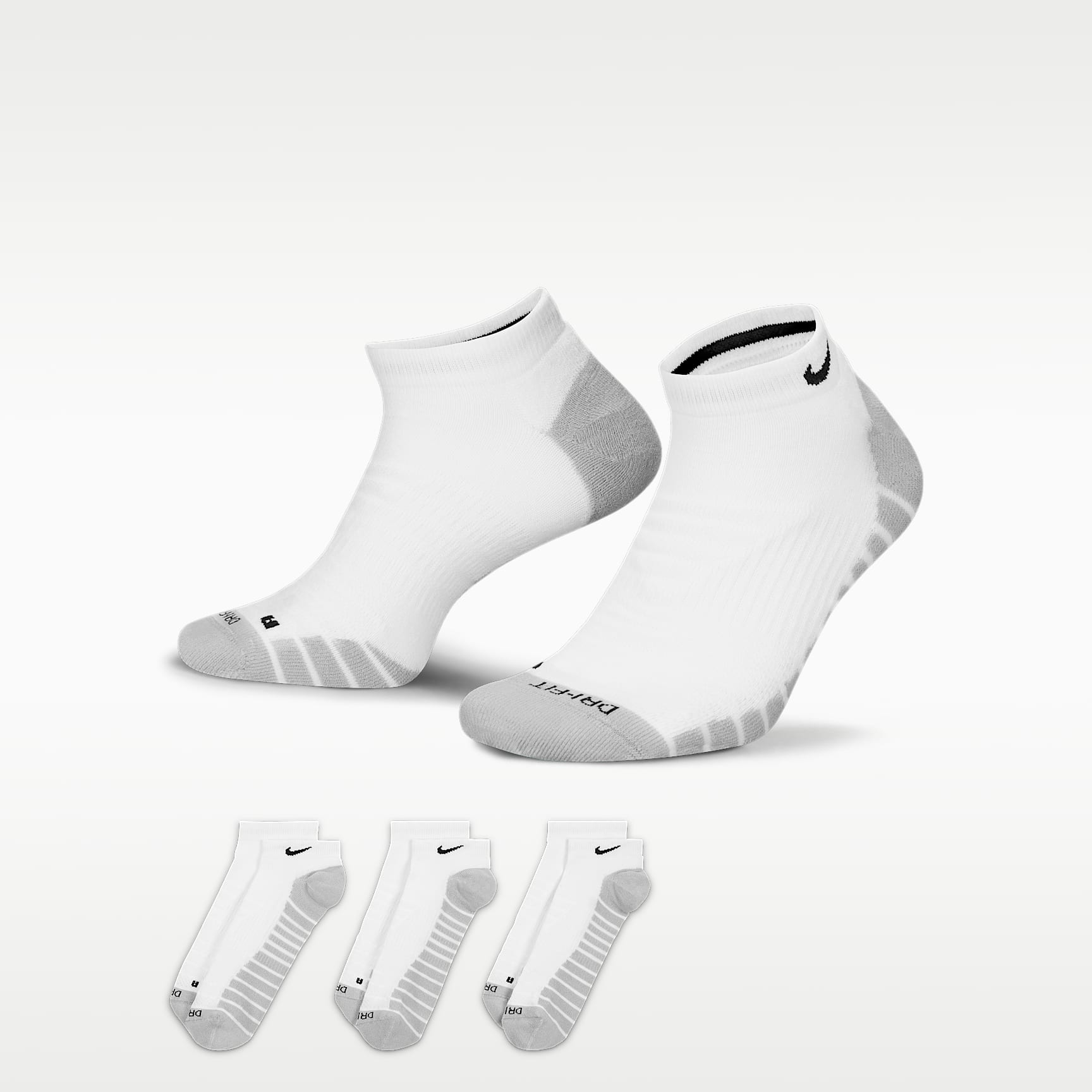 Calcetines invisibles de entrenamiento Nike Everyday Max Cushioned (3 ...