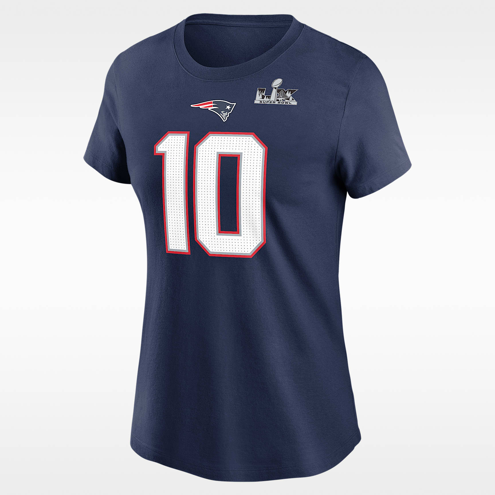 Playera Nike de la NFL para mujer Drake Maye New England Patriots Super ...