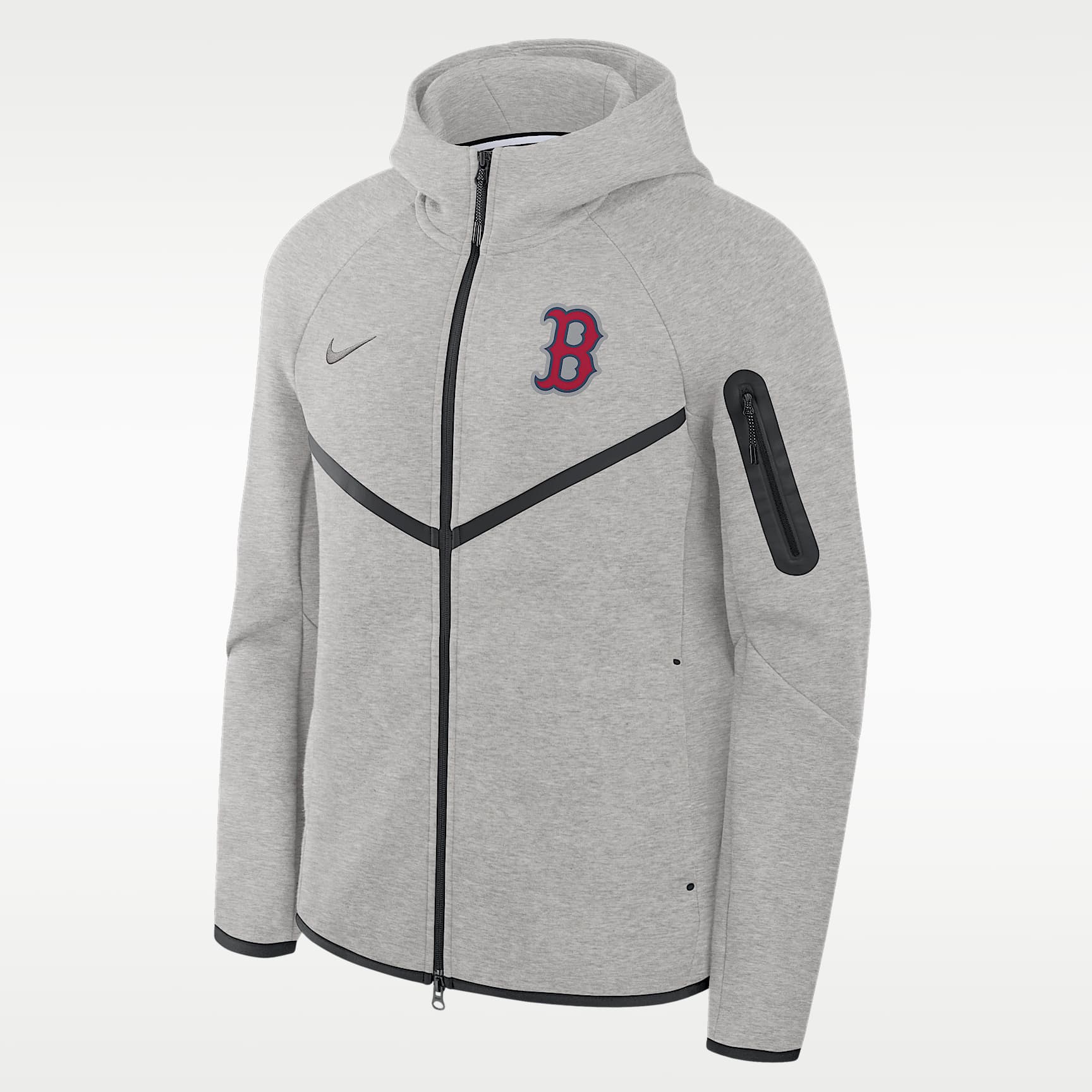 Chamarra con gorro Nike de la MLB de cierre completo para hombre Boston ...