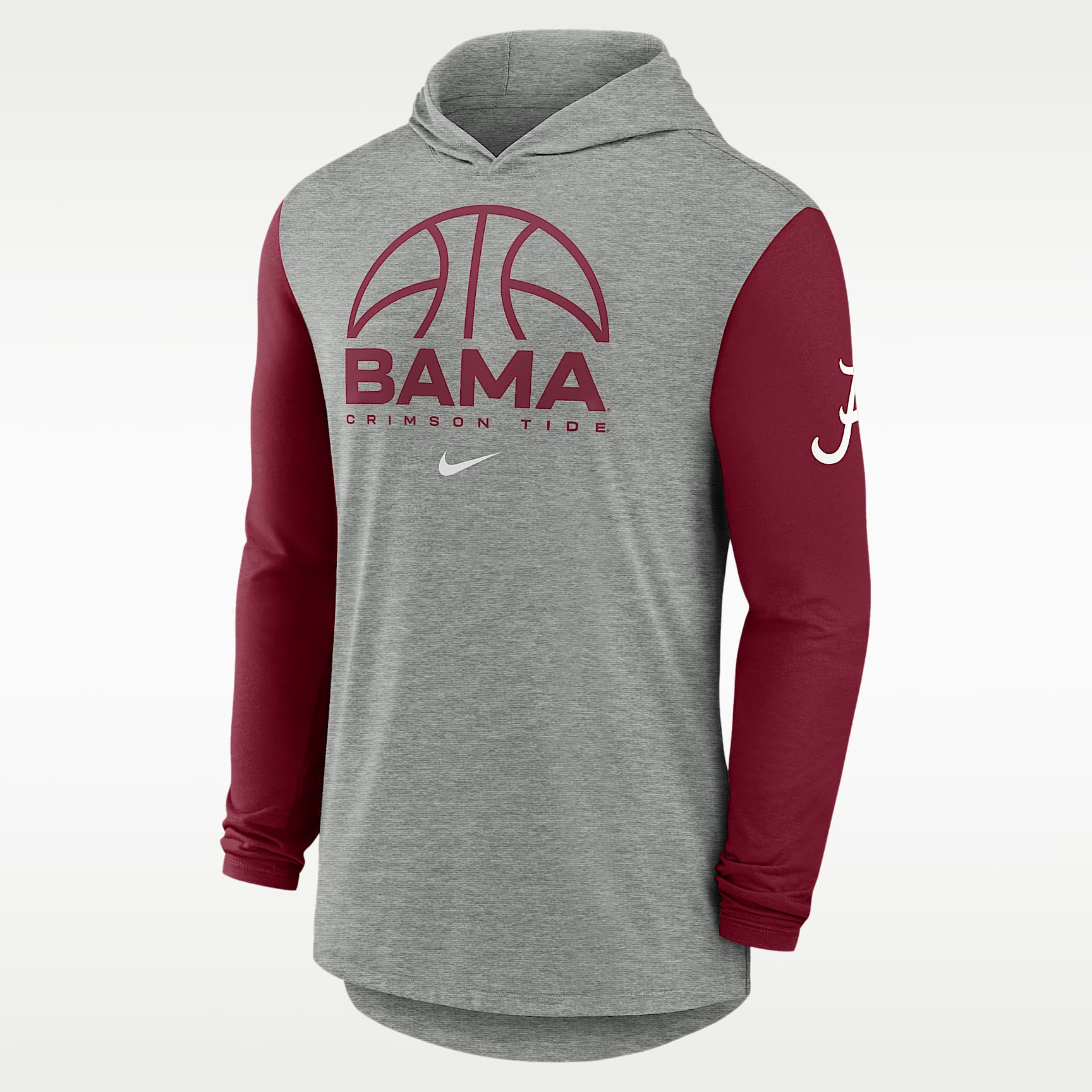 Alabama Basketball Men's Nike Dri-FIT College Long-Sleeve Hooded T ...