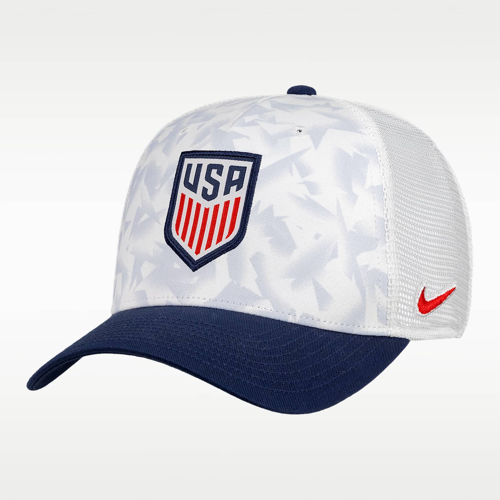 Gorra de rejilla de fútbol Nike ajustable con estructura USMNT Rise ...