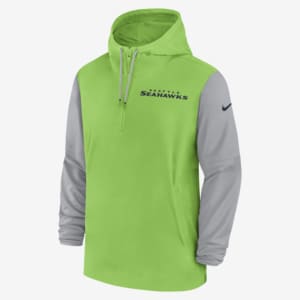 Chamarra Nike de la NFL con gorro de medio cierre para hombre Seattle ...