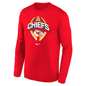 Kansas City Chiefs Legend Icon Big Kids' Nike Dri-FIT NFL Long-Sleeve T ...