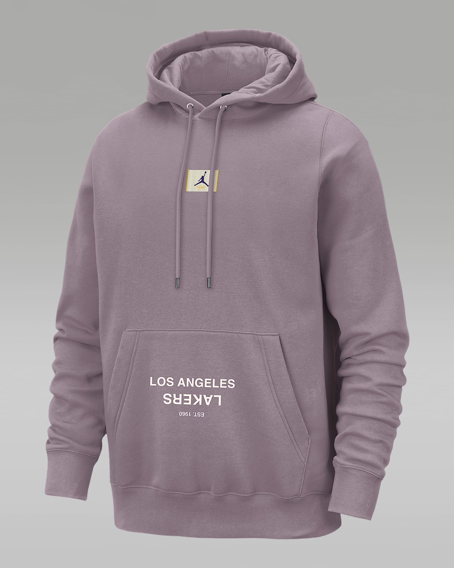 Los Angeles Lakers Courtside Men's Jordan NBA Fleece Pullover Hoodie ...