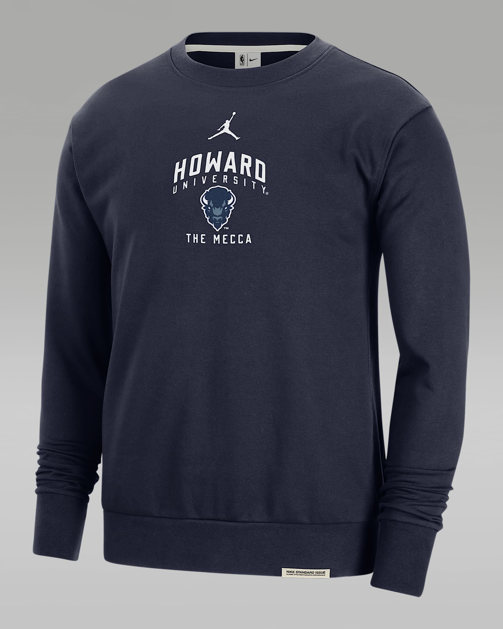 Howard Standard Issue Men's Jordan College Fleece Crew-Neck Sweatshirt ...