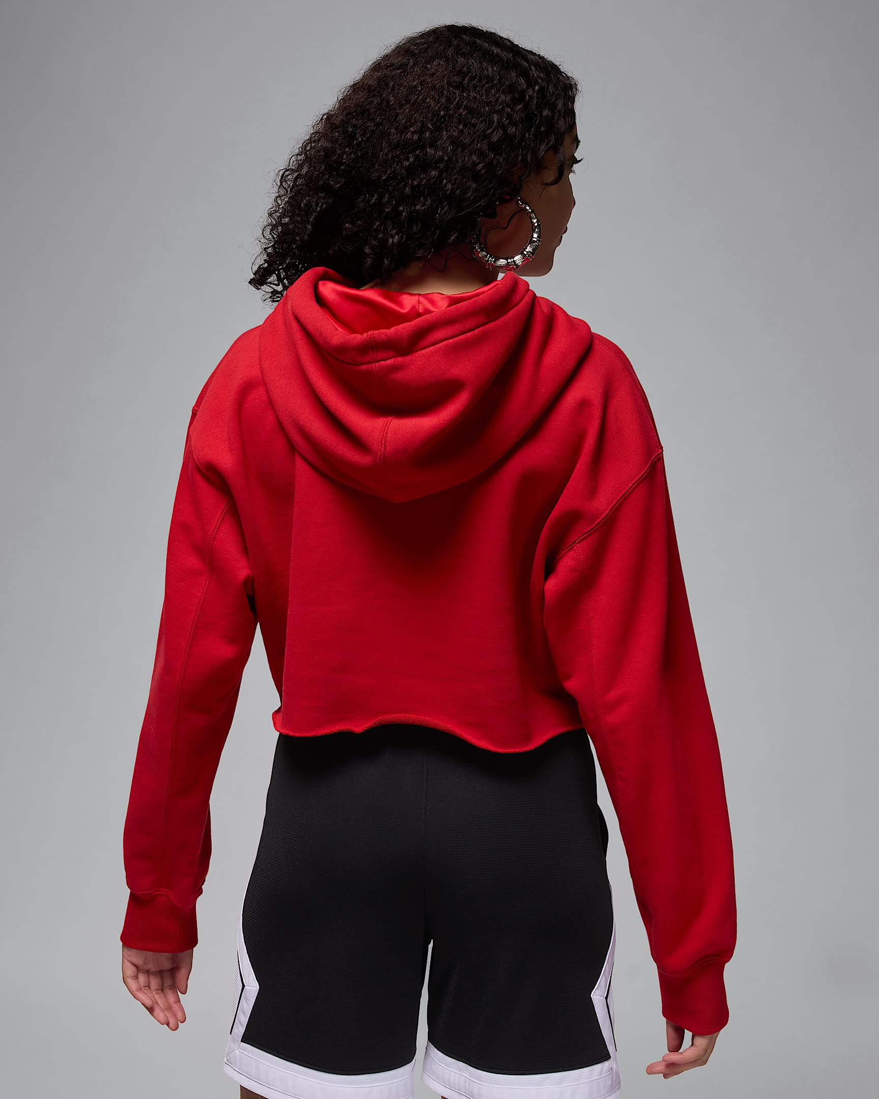 Jordan Flight Fleece Women's Cropped Satin-Lined Hoodie. Nike UK