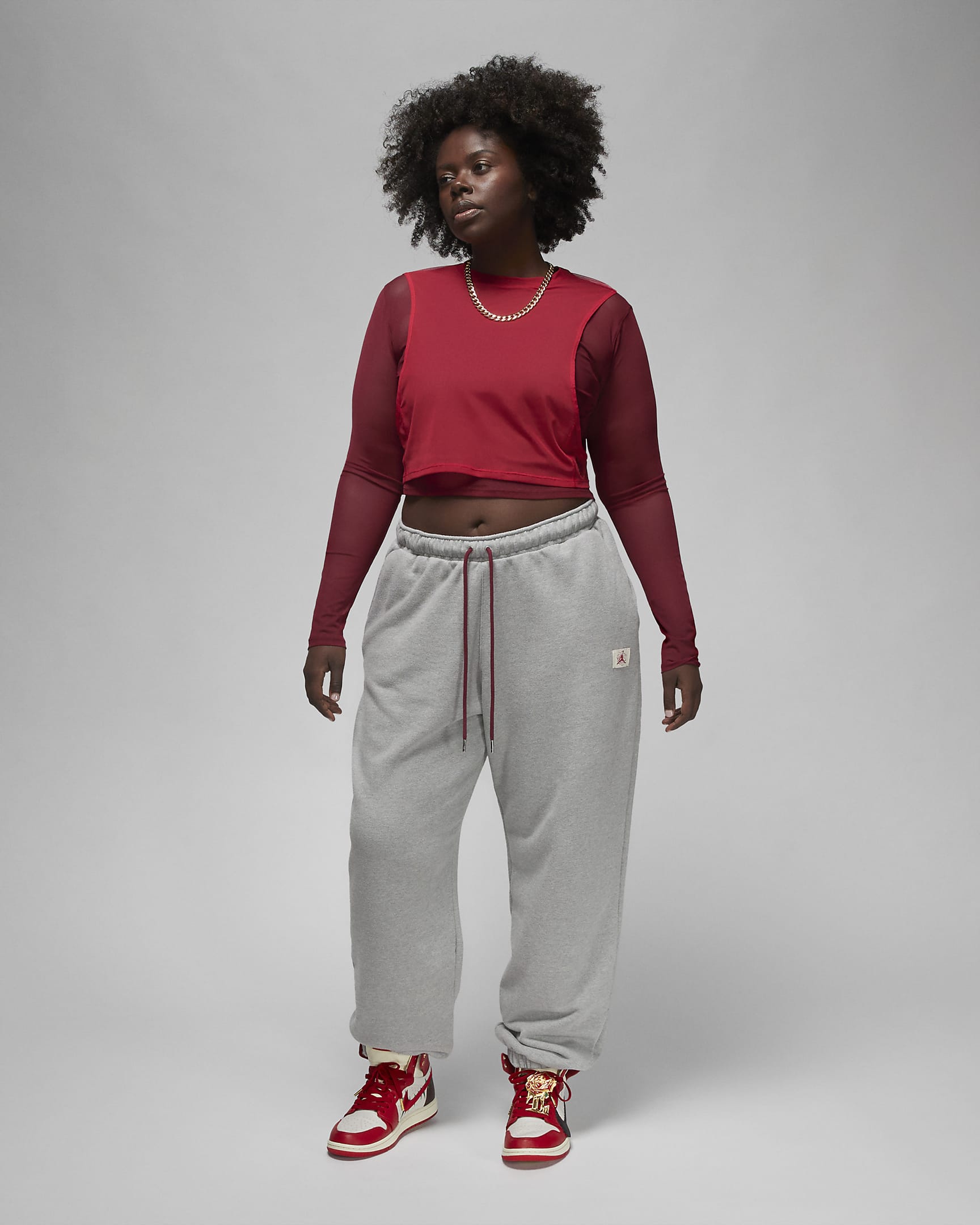 Jordan x Teyana Taylor Women's Long-Sleeve Mesh Top. Nike ZA