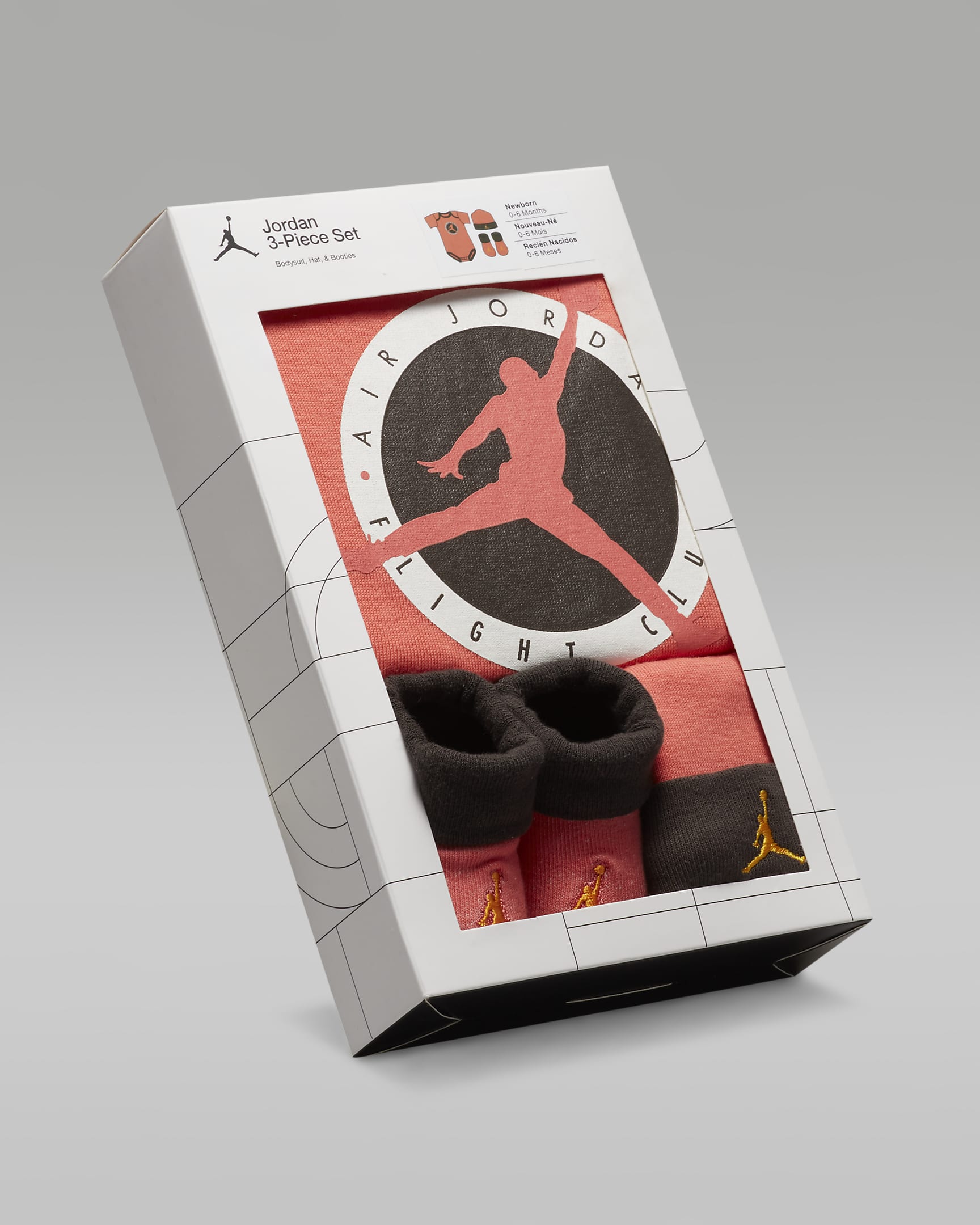 Jordan MVP 3-piece Box Set Baby 3-piece Bodysuit Box Set. Nike IE