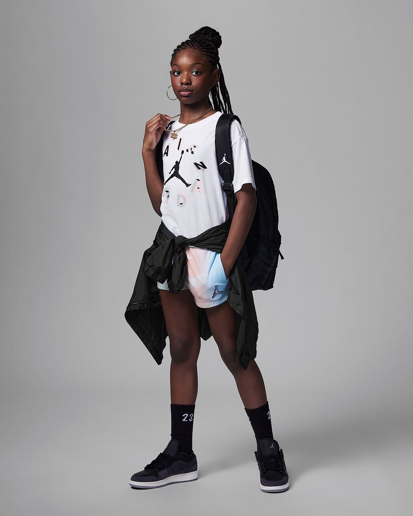 Jordan Essentials New Wave Printed Shorts Older Kids' (Girls) Shorts ...