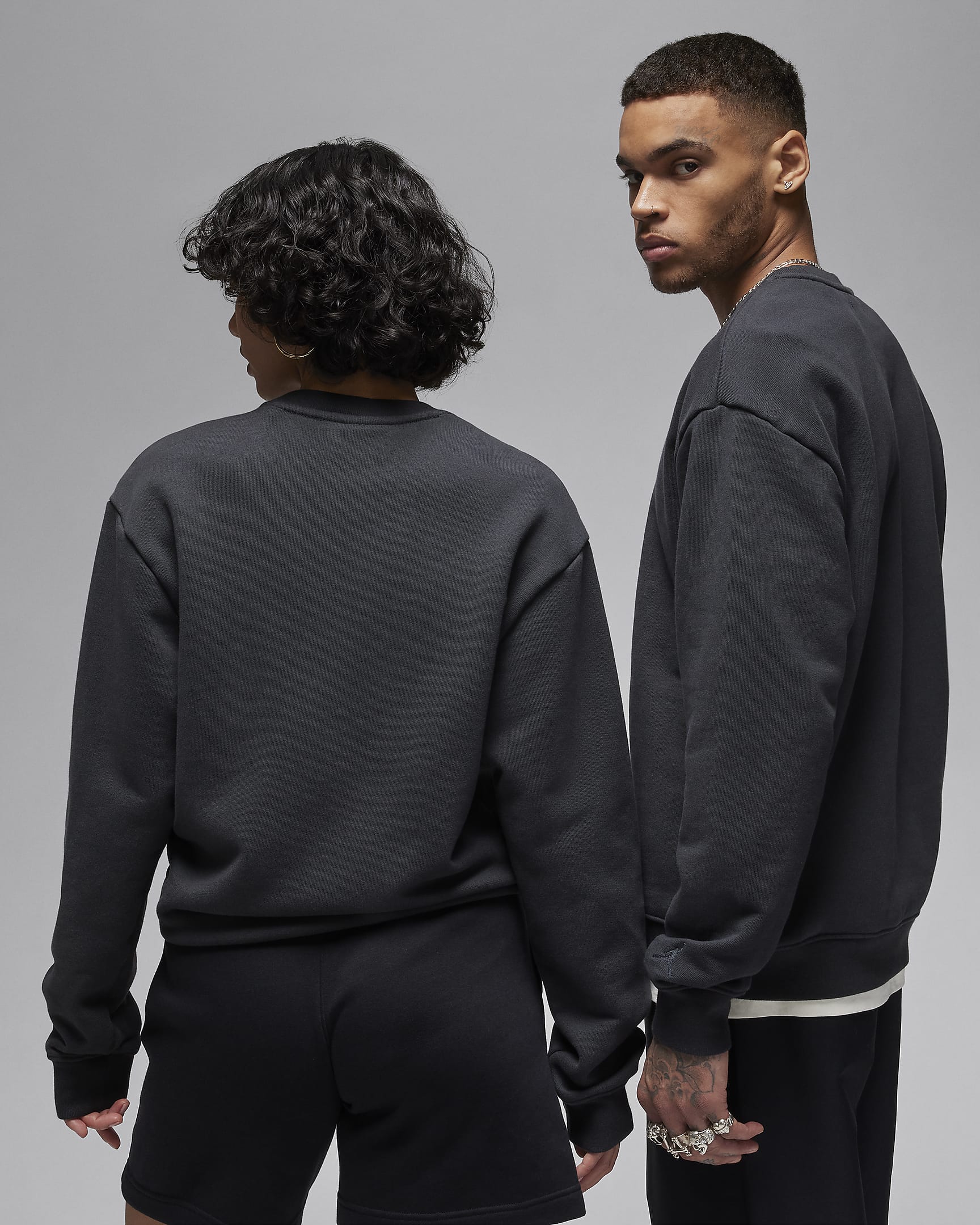 Air Jordan Wordmark Men's Fleece Crew-Neck Sweatshirt. Nike SK