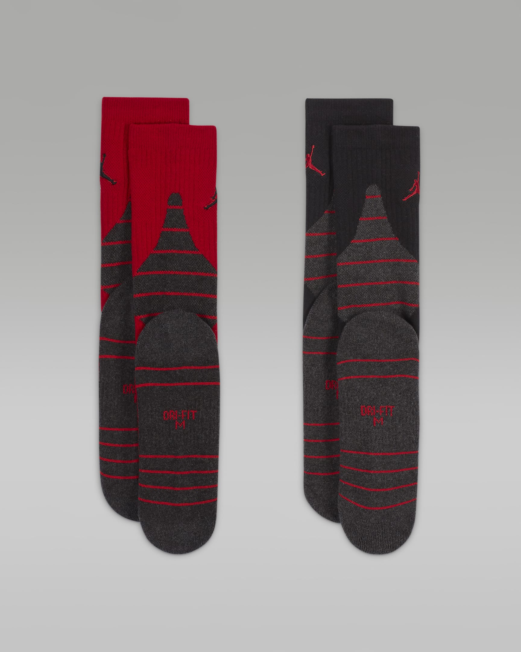 Calcetas para niños talla grande (paquete de 2) Jordan Dri-FIT Crew ...