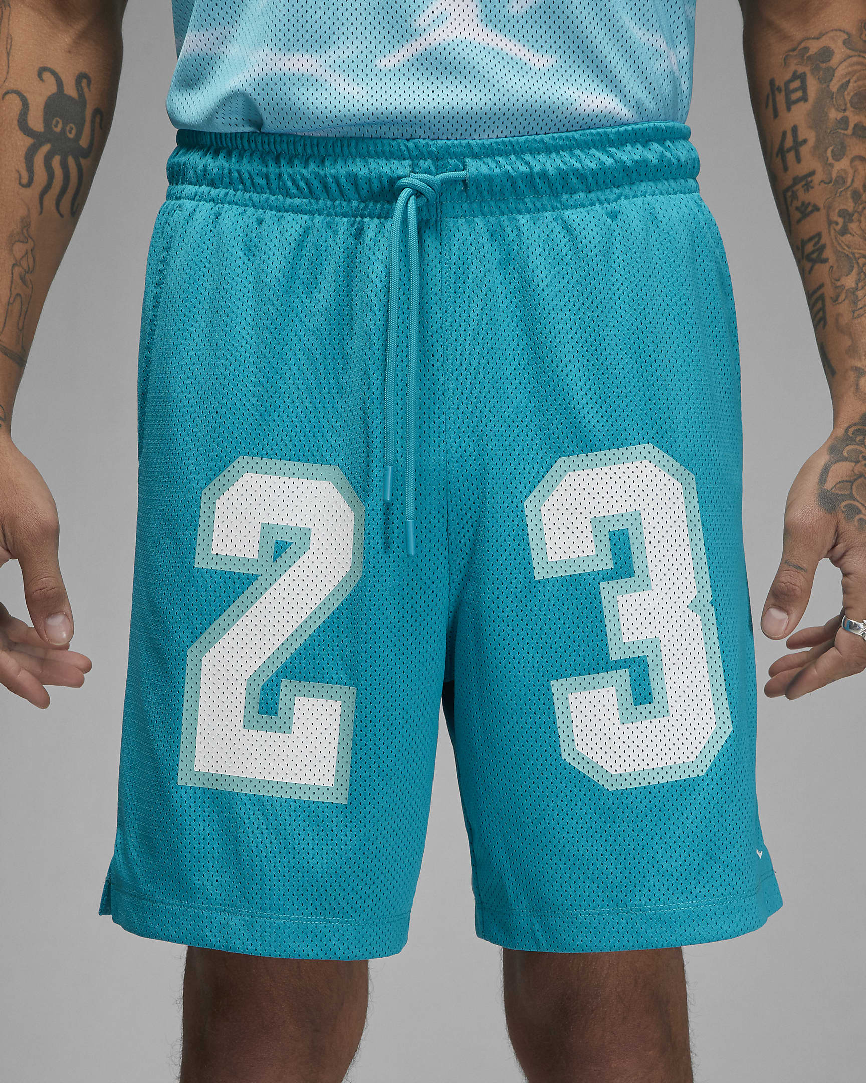 Jordan Essentials Mens Graphic Mesh Shorts Nike Pt
