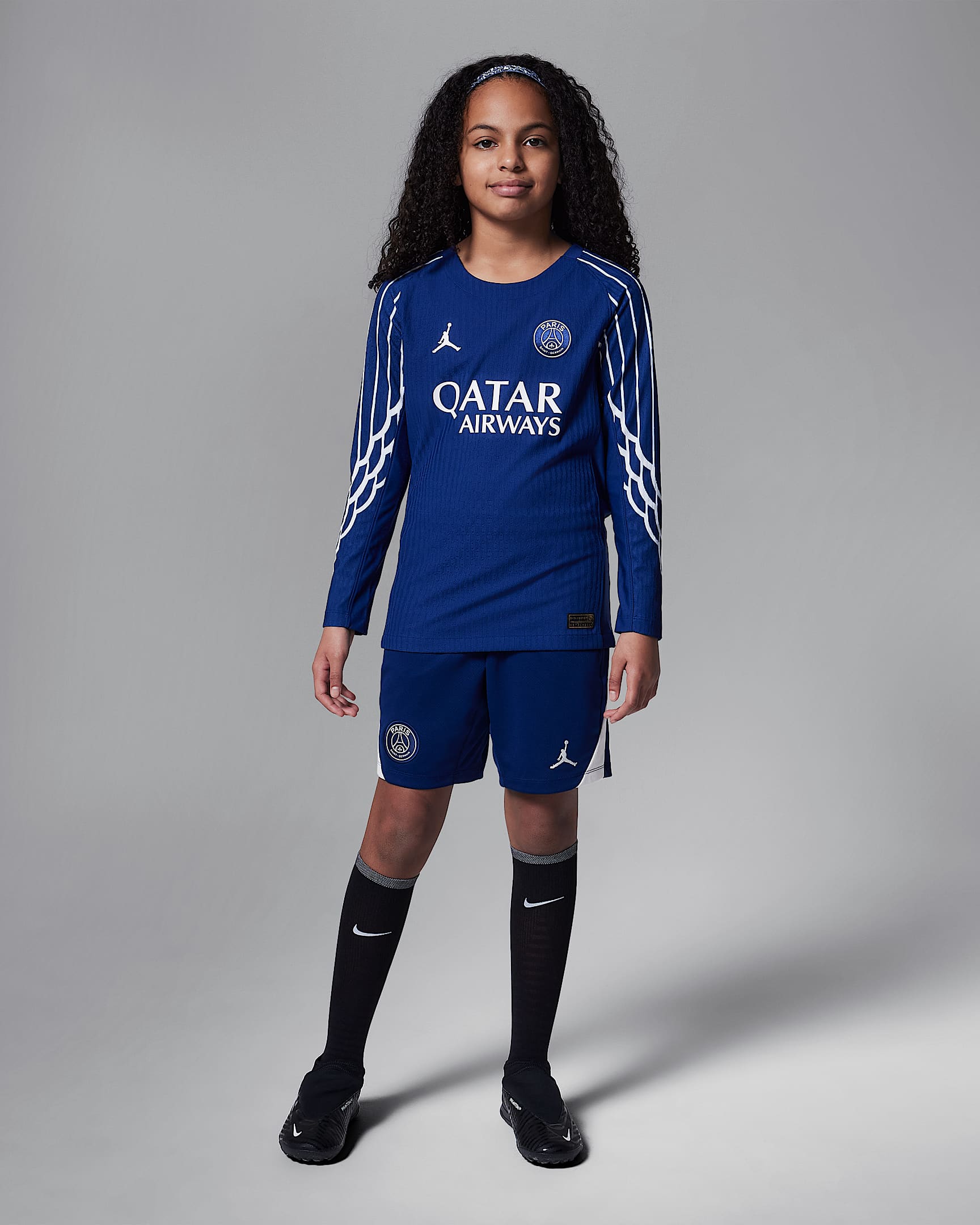 Paris Saint-Germain 2024/25 Match Fourth Big Kids' Jordan Dri-FIT ADV Soccer Authentic Long ...