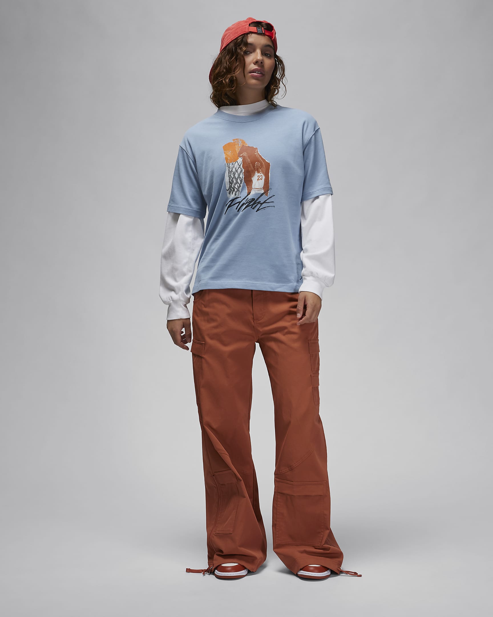 Jordan Women's Collage T-Shirt. Nike LU