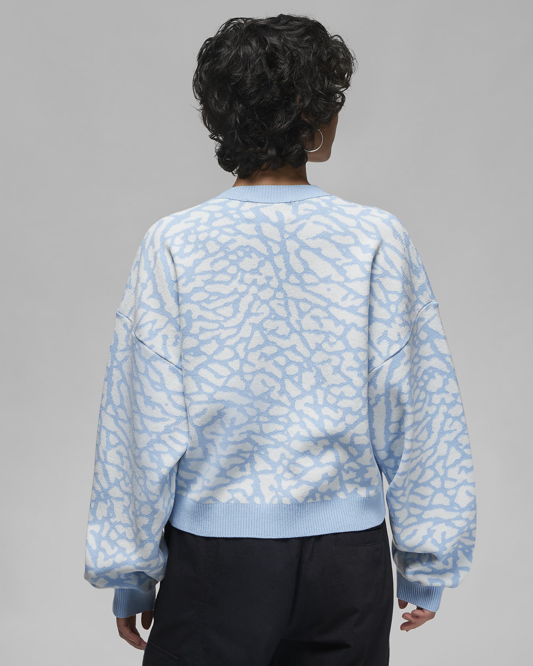 Jordan Flight Women's Jacquard Knit Cardigan. Nike HU