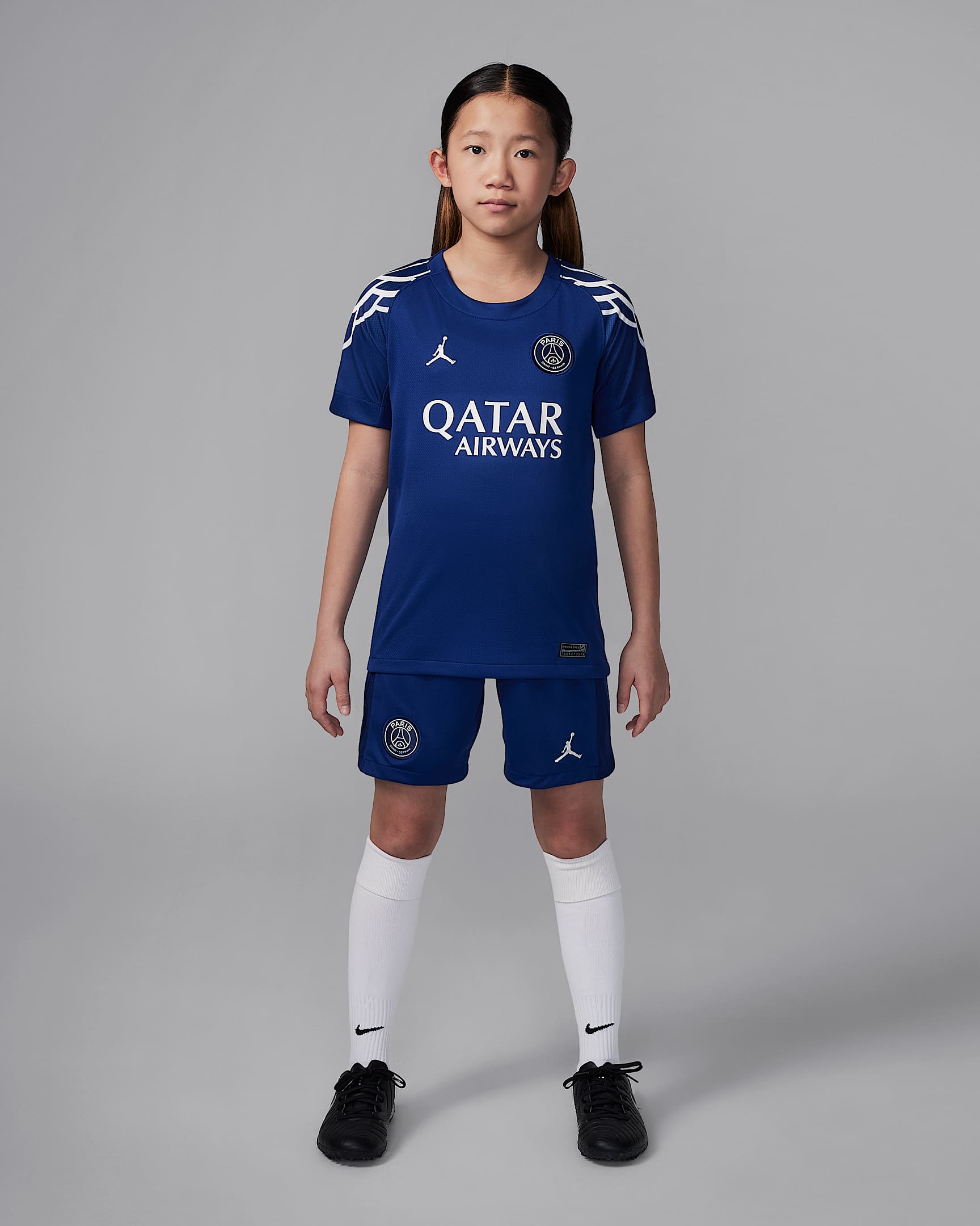 Paris Saint-Germain 2024/25 Stadium Fourth Big Kids' Jordan Dri-FIT Soccer Replica Jersey. Nike.com
