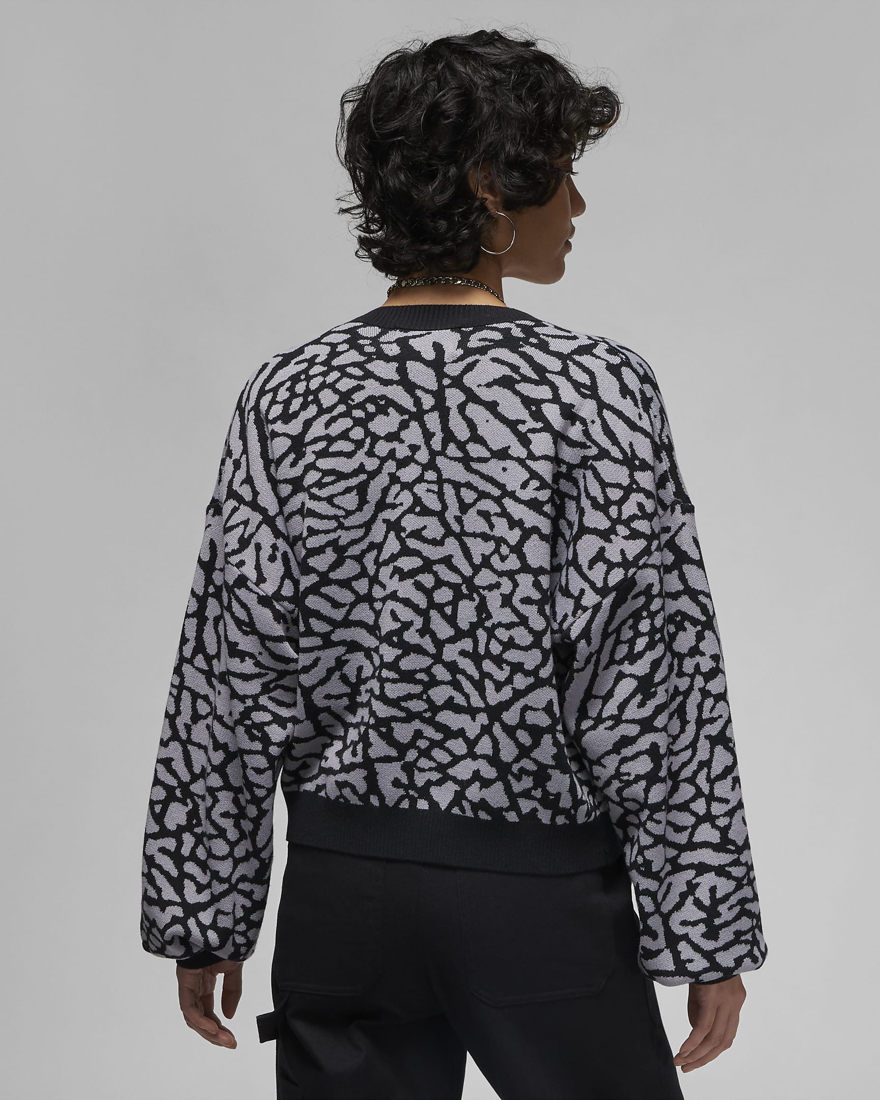 Jordan Flight Women's Jacquard Knit Cardigan. Nike LU