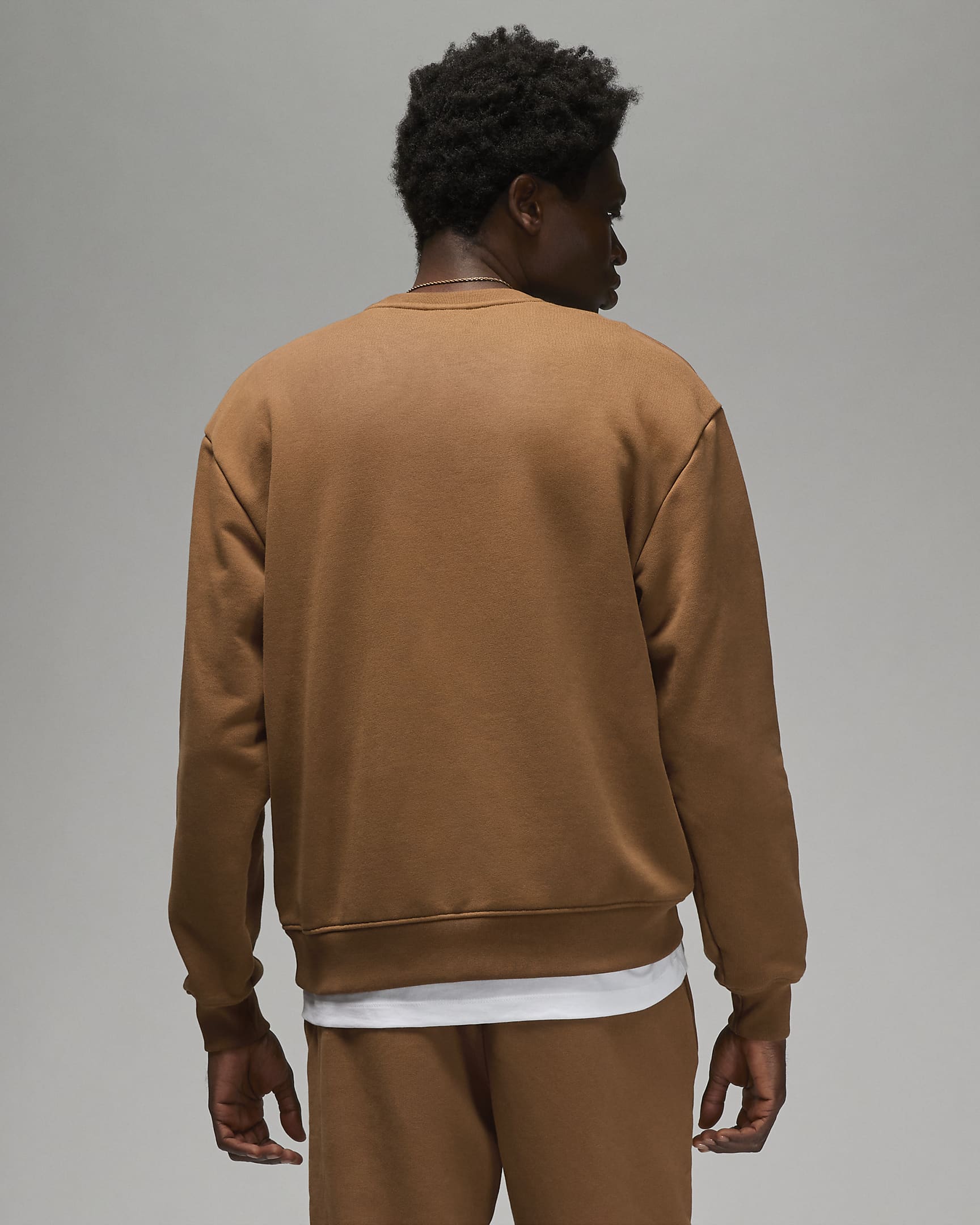 Sweat à col ras-du-cou en tissu Fleece Air Jordan Wordmark pour homme ...