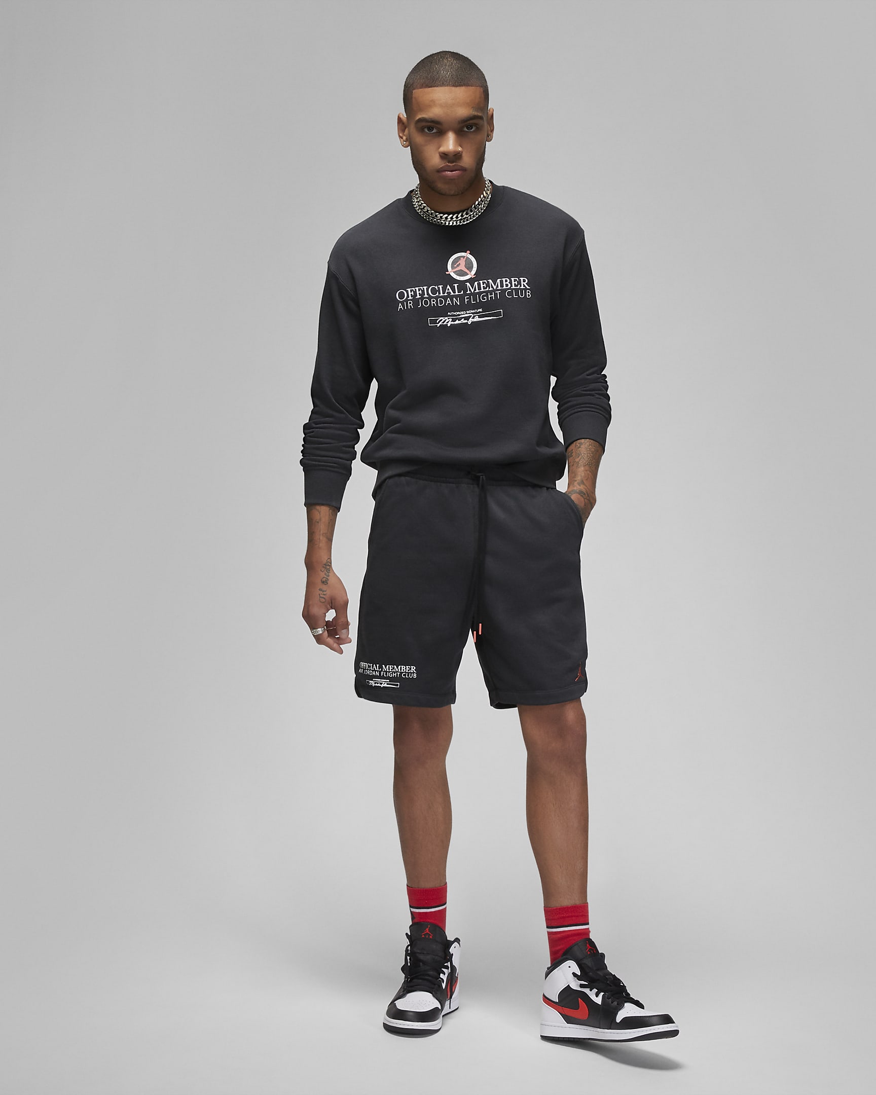 Jordan Flight MVP Men's Lightweight Fleece Crew-neck Sweatshirt. Nike LU