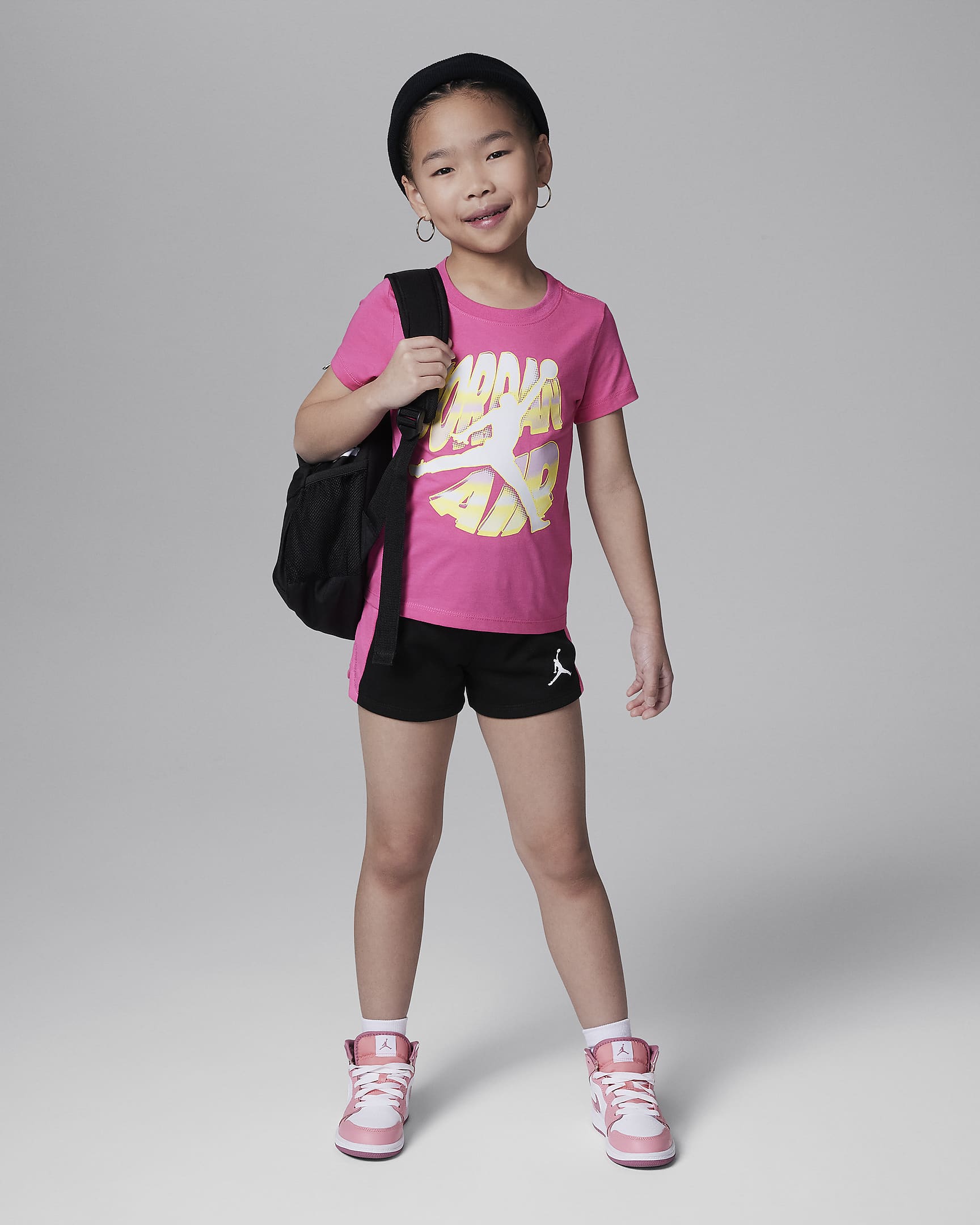 Jordan Air Stacked Conjunto de shorts para niños talla pequeña. Nike.com