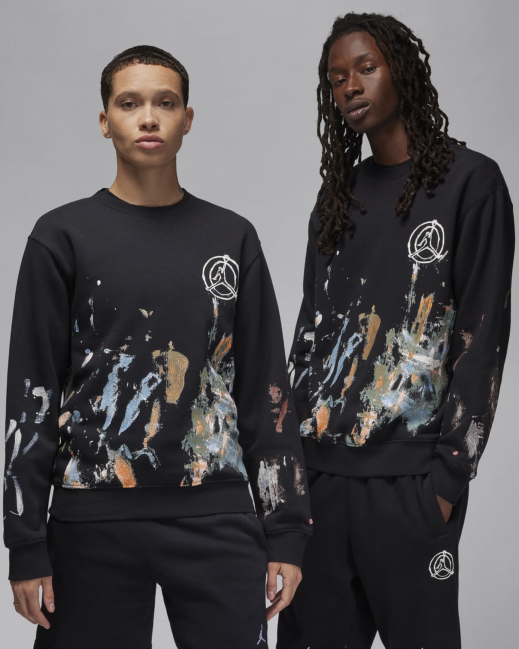 Jordan Artist Series by Jammie Holmes Fleece Crew-Neck Sweatshirt. Nike SG