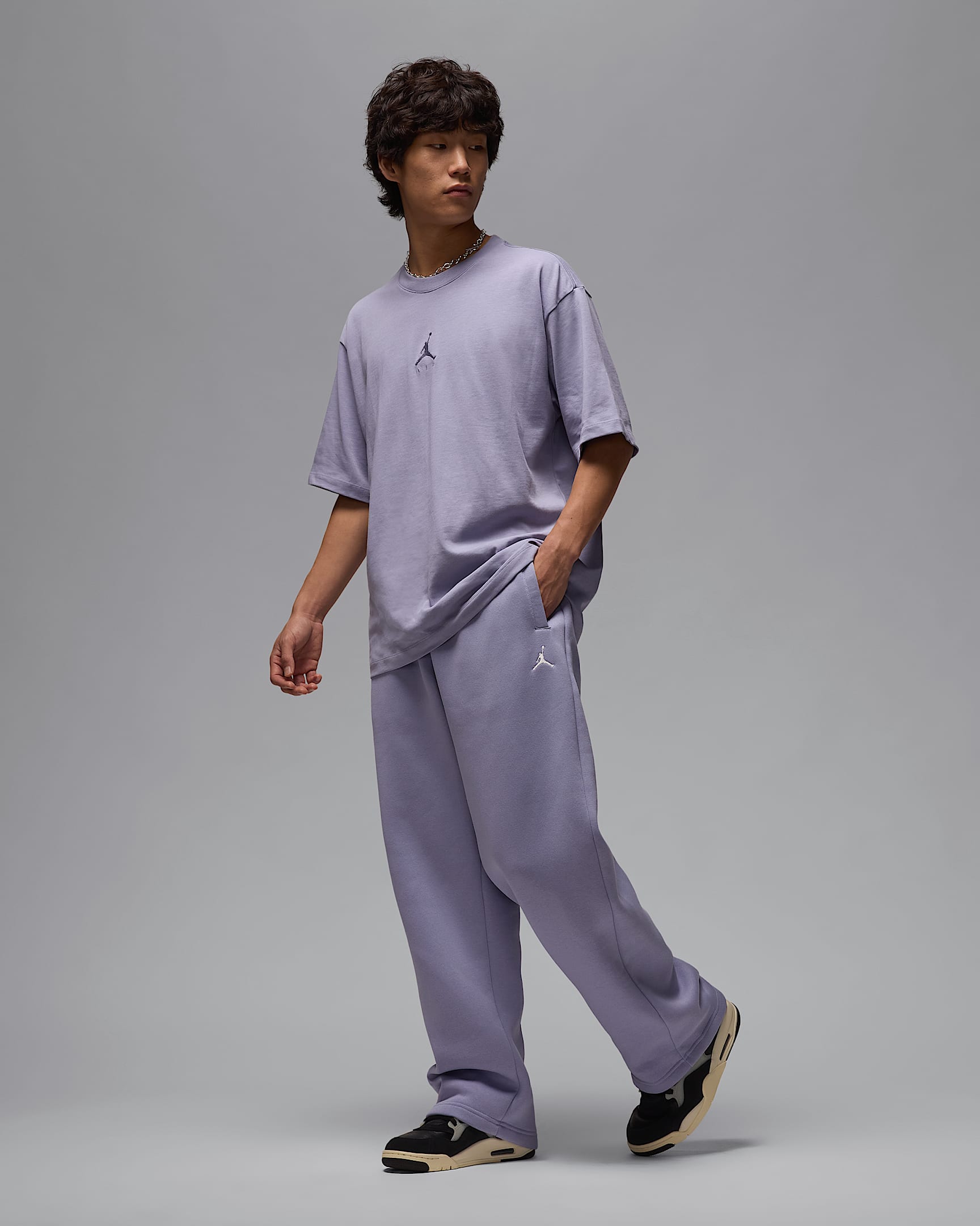 Jordan Brooklyn Fleece Bol Kesimli Açık Paçalı Erkek Eşofman Altı. Nike TR