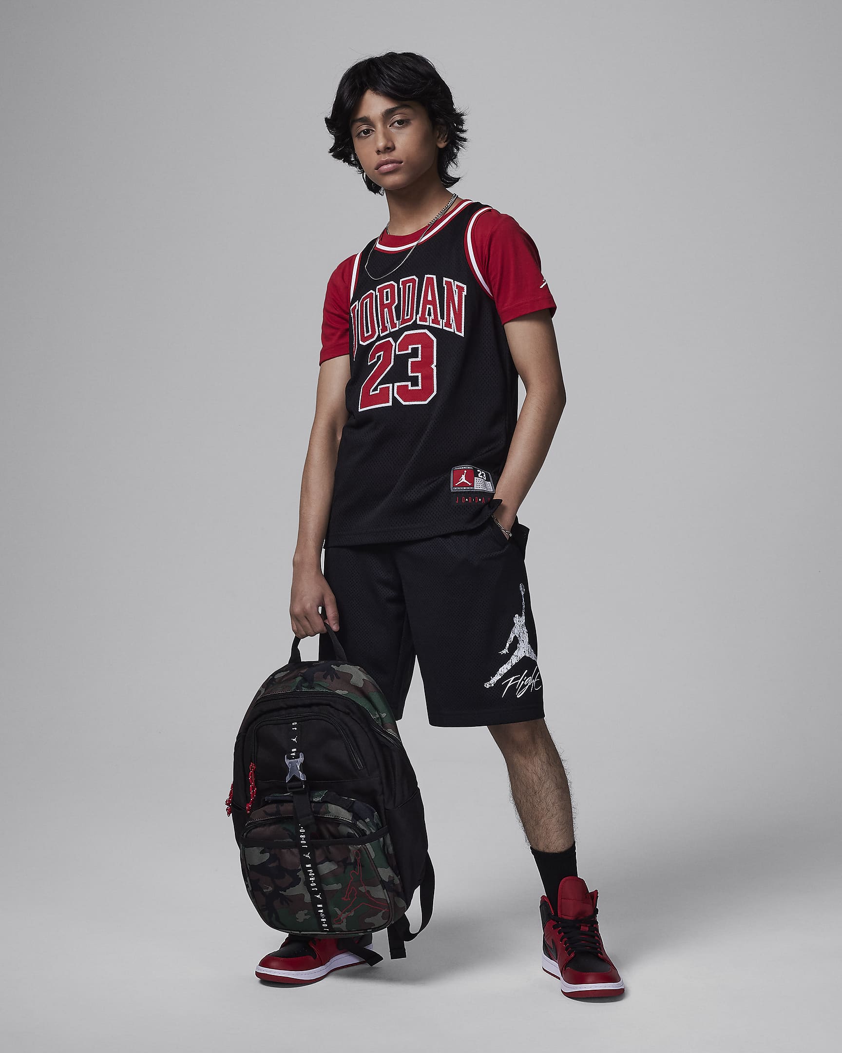 Jordan MJ Essentials Big Kids' Dri-FIT Baseline Shorts. Nike.com