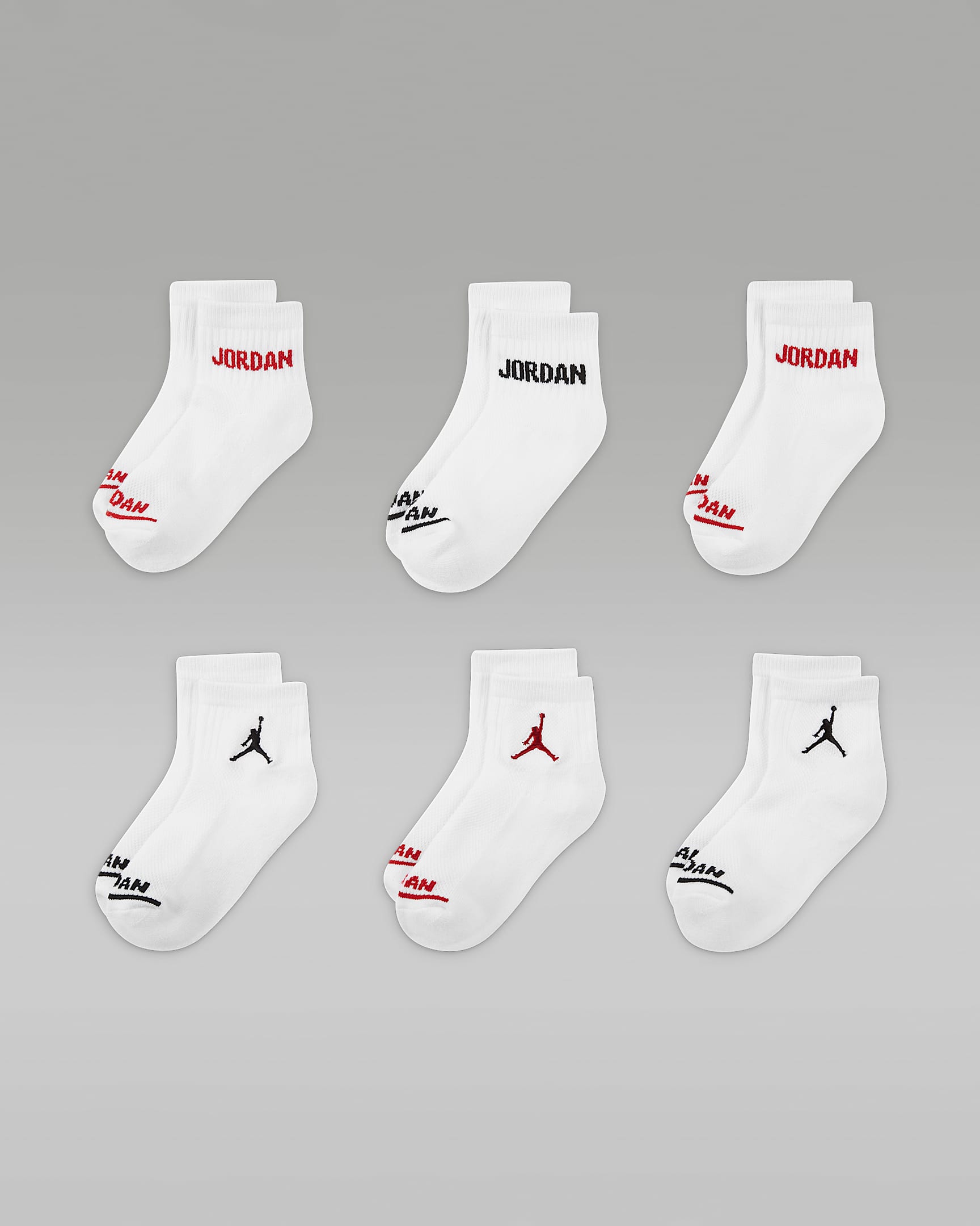 Jordan Younger Kids' Ankle Socks (6 Pairs). Nike UK